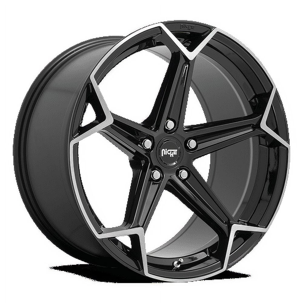 Niche N259 Arrow 20X10.5 5X112 40Et 66.56Cb Gloss Black Brushed Wheel ...