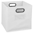 Niche Cubo Foldable Fabric Storage Bin with Label Holder- White ...