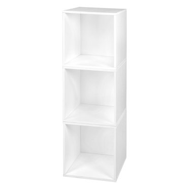 Niche Cubo Storage Set- 9 Half Size Cubes- White Wood Grain - Walmart.com