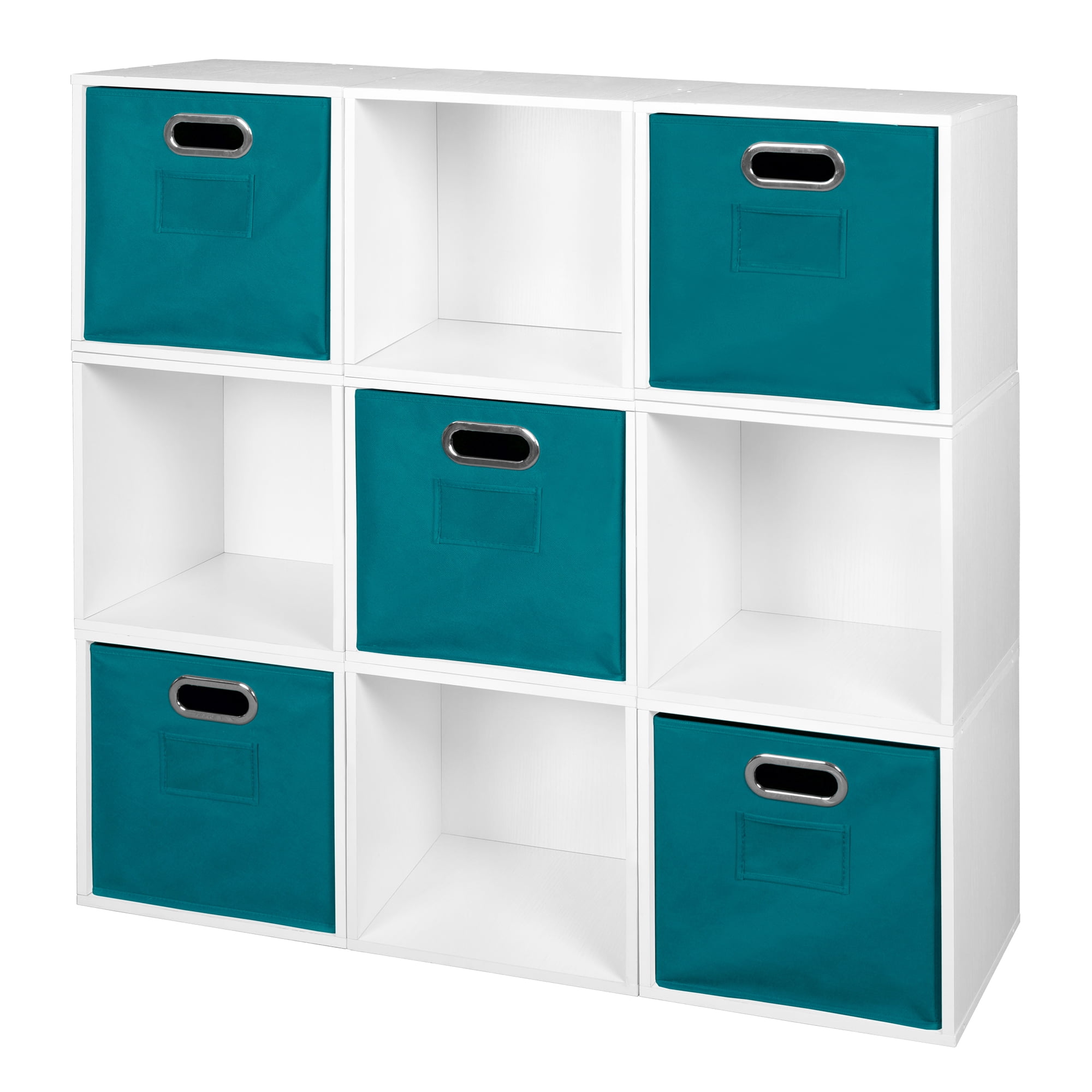 Niche PC9PKWH5TOTETL Cubo Storage Set with 9 Cubes & 5 Canvas Bins ...