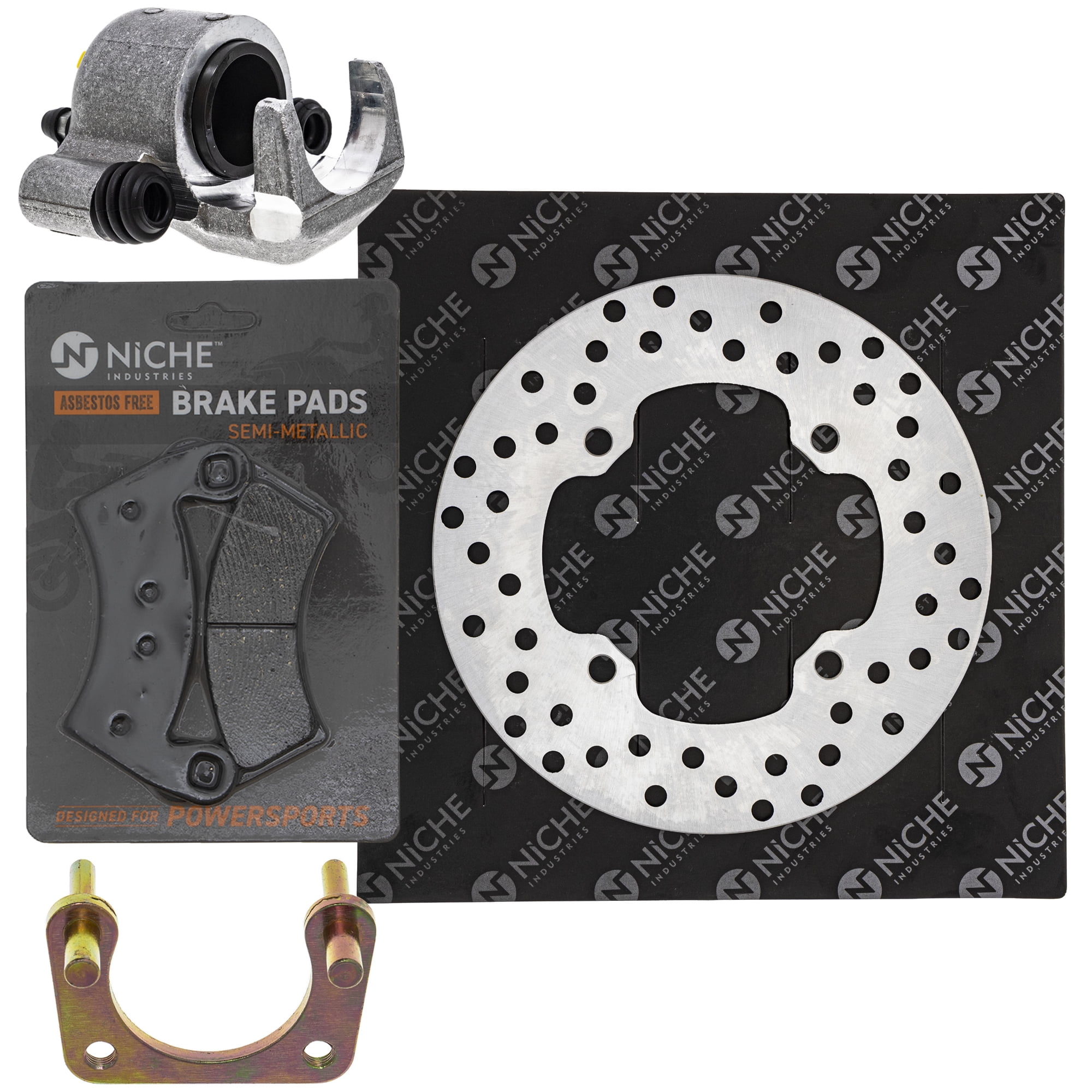 Niche Rear Left Brake Rotor Caliper Pad Kit for Polaris Ranger EV LIION ...