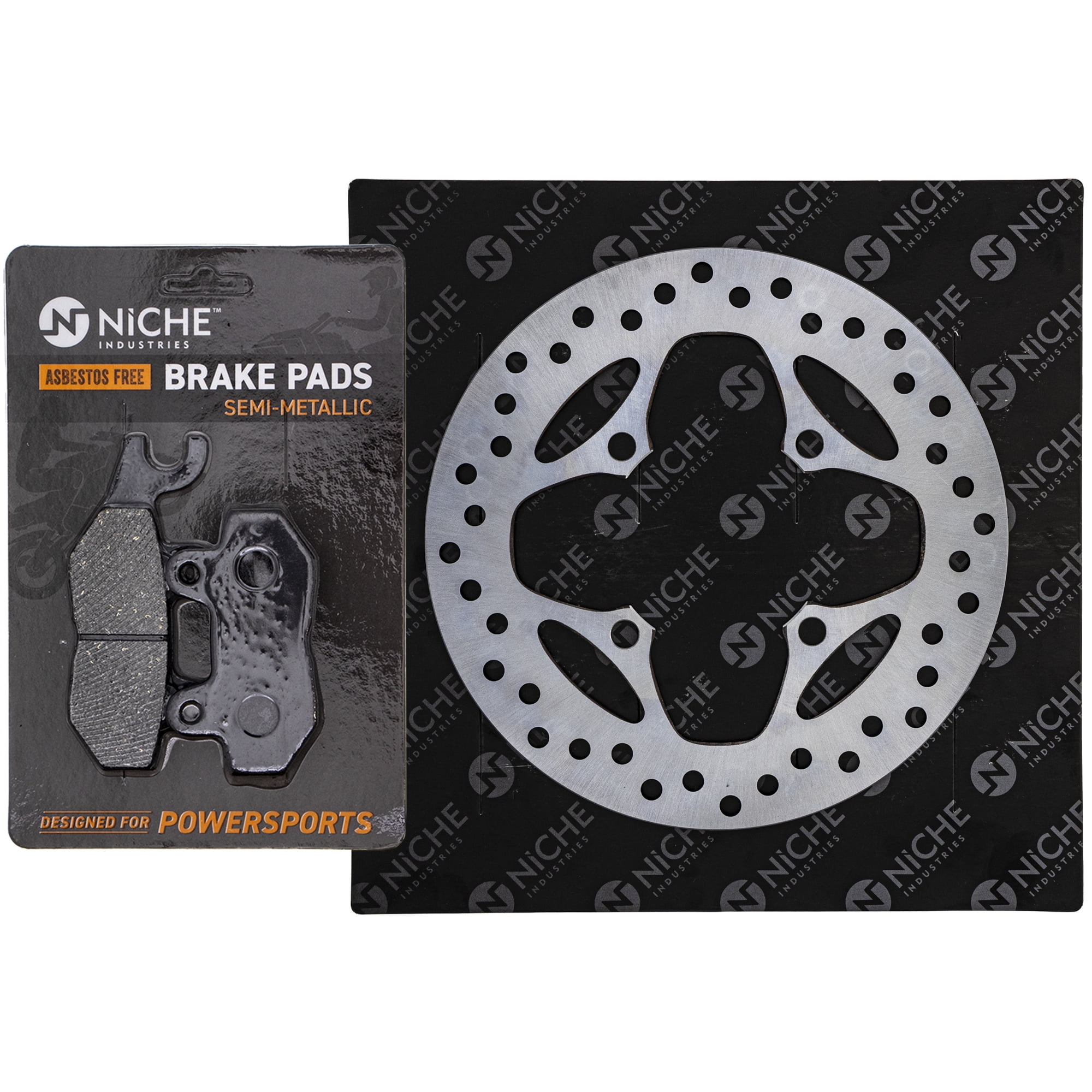 Niche Rear Left Brake Rotor Pad Kit for Triumph T2020555 T2021806 ...