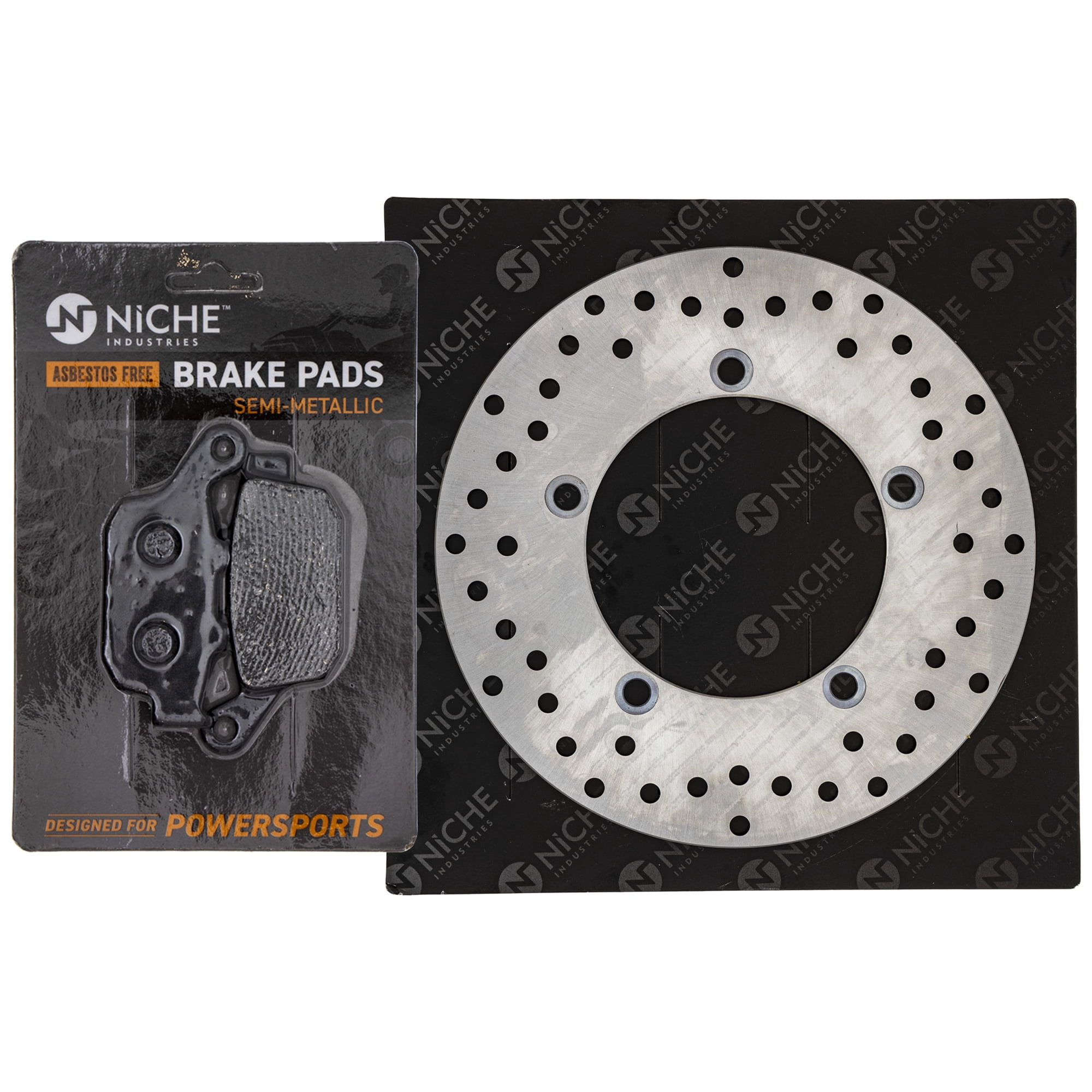 Niche Rear Right Brake Rotor Pad Kit for Suzuki 06435-KYJ-901 ...