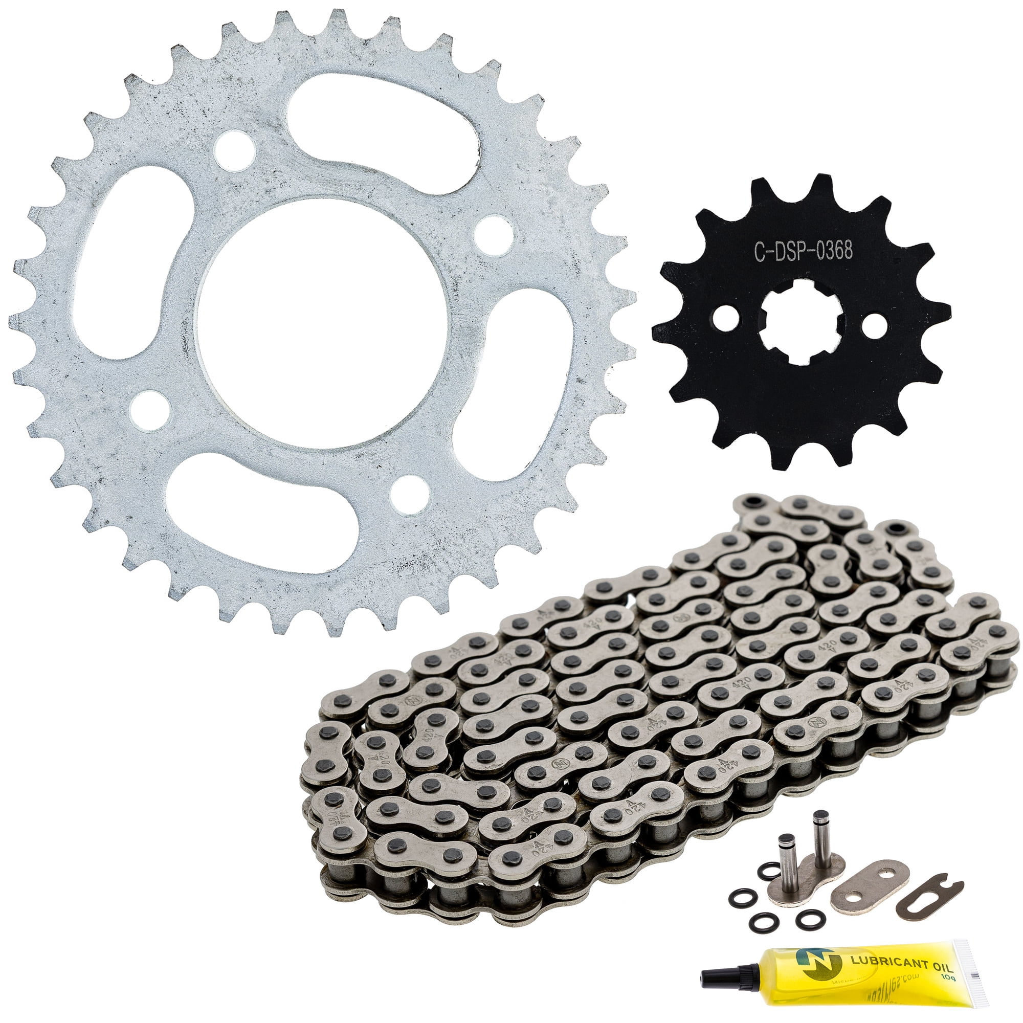 Niche Sprocket Chain Set Honda Super Cub 125 14/35 Tooth 420 O-Ring ...