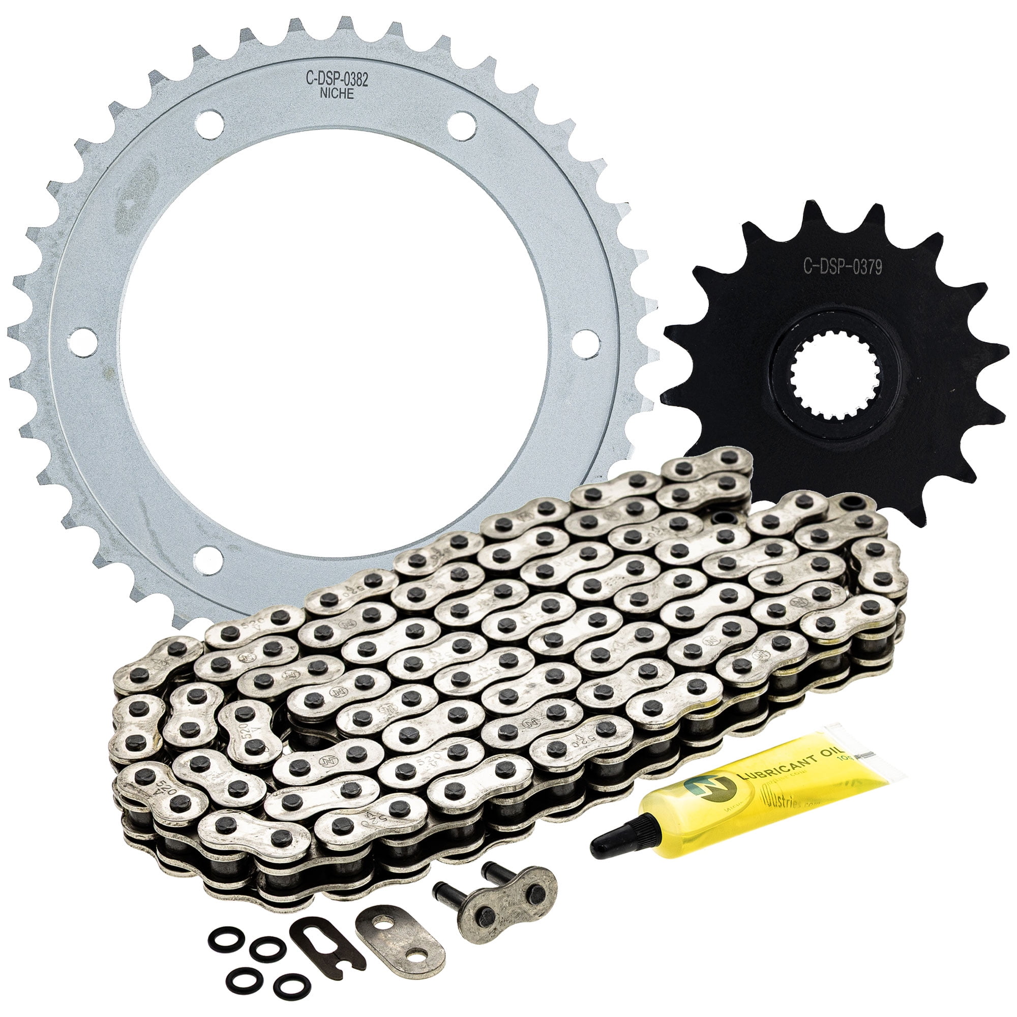 Niche Sprocket Chain Set for BMW G310GS G310R 16/40 Tooth 520 O-Ring ...