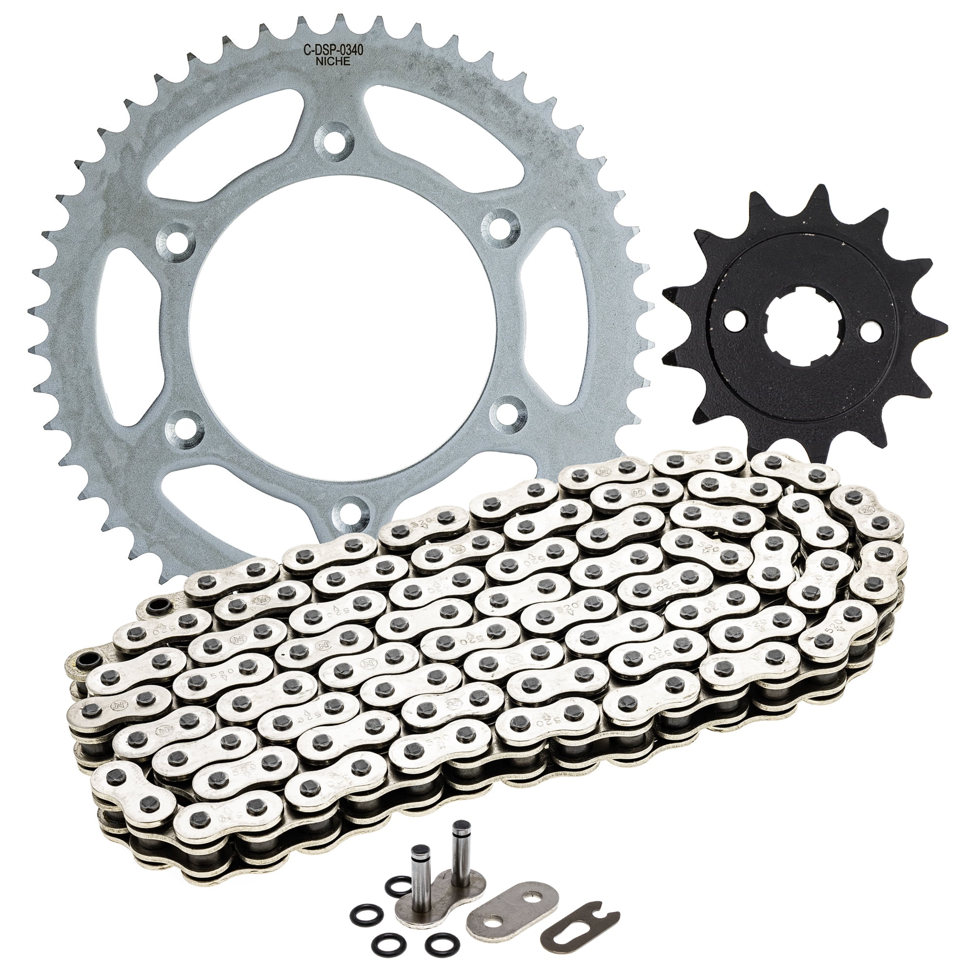 Niche Sprocket Chain Set for Honda CRF230F 13/50 Tooth 520 O-Ring Front ...