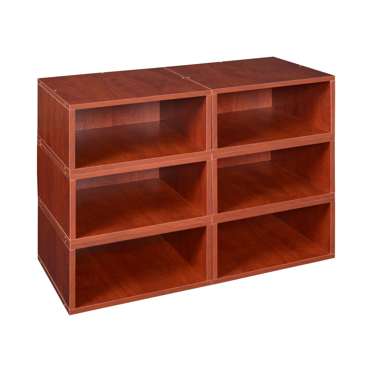 Niche Square Cubo Storage Set - 6 Half Size Cube, Warm Cherry - Walmart.com