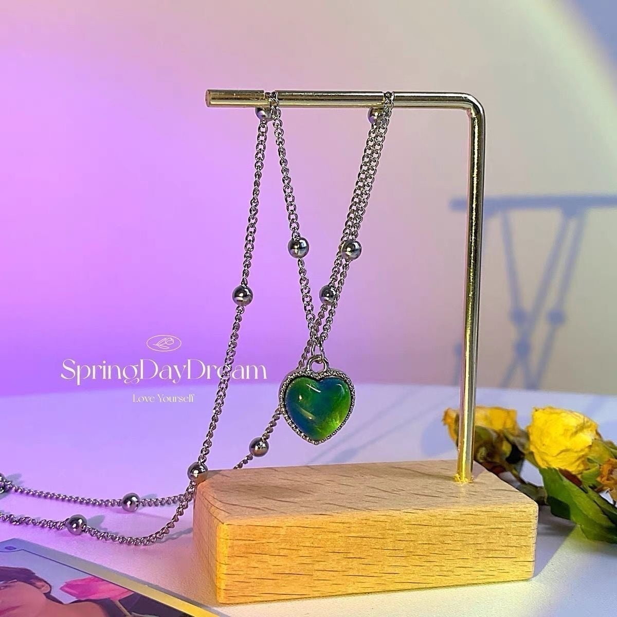 Niche Temperature-sensitive Color-changing Heart Shape Clavicle ...