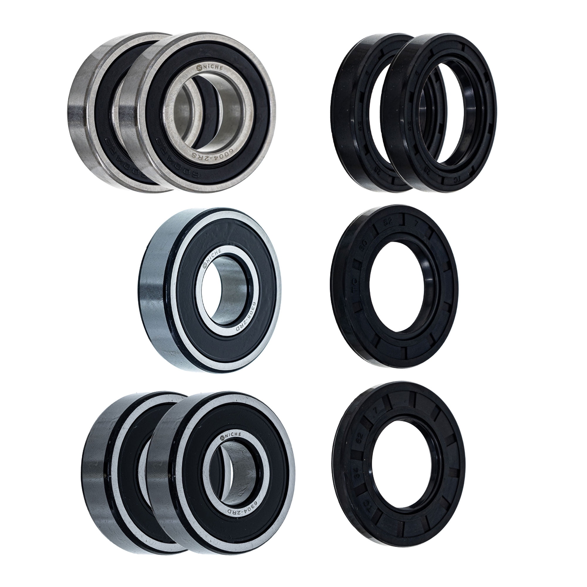 Niche Wheel Bearing Seal Kit Electric Grade Single Row Deep Groove 6004 ...