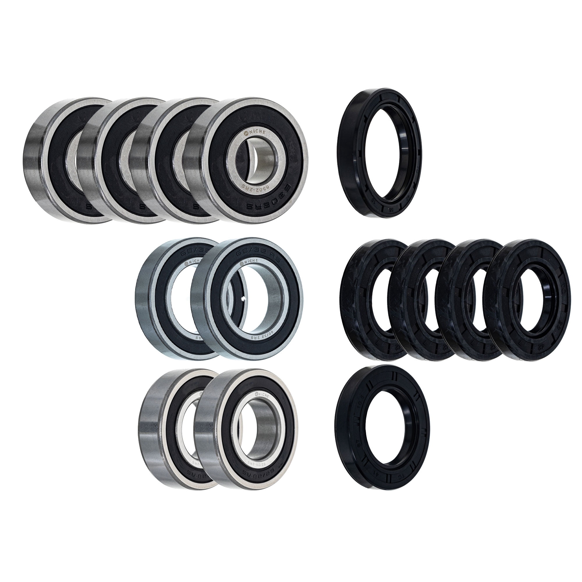 Niche Wheel Bearing Seal Kit for Honda Big Red 250 ATC250SX 6302-2RS 60 ...