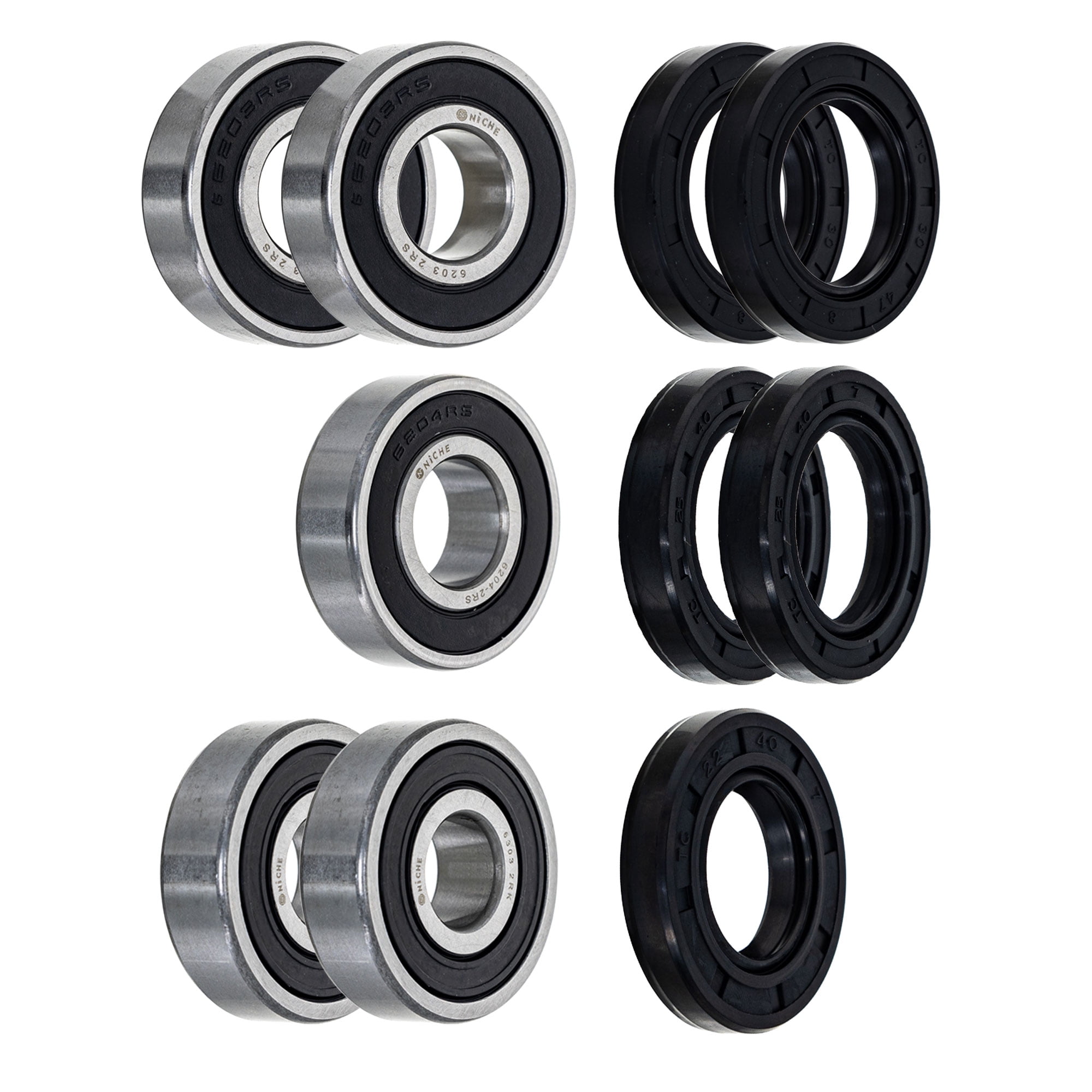 Niche Wheel Bearing Seal Kit for Honda Rebel 300 500 6203-2RS 6204-2RS ...