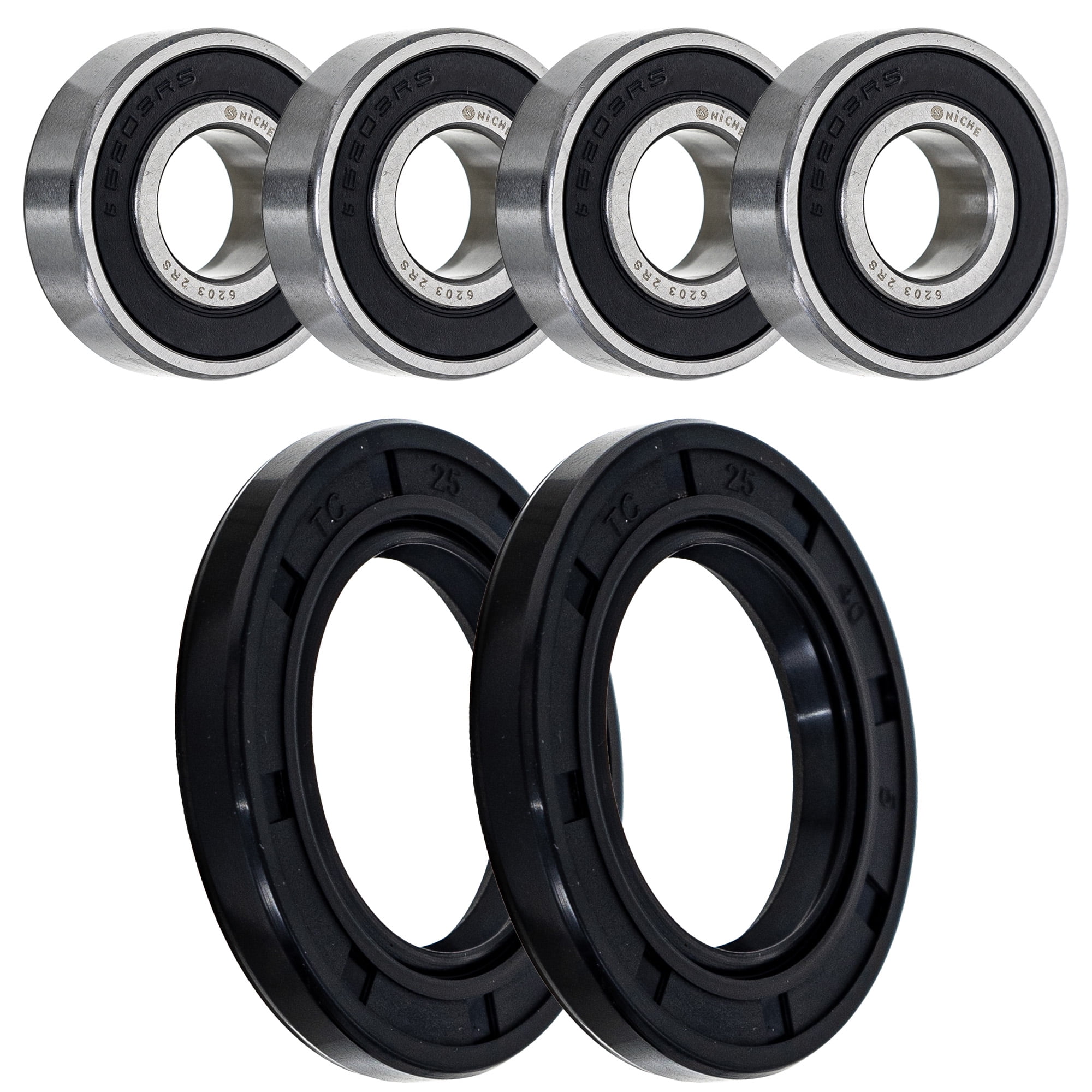 Niche Wheel Bearing Seal Kit for Yamaha FZ6R FZ07 FZ8 FZ09 FJ09 XSR900 ...