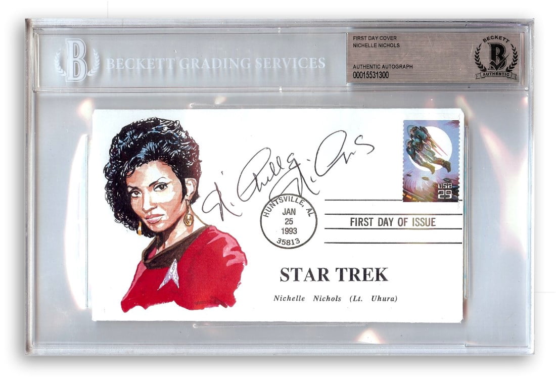 Nichelle Nichols Signed Autographed First Day Cover Star Trek Uhura BAS ...