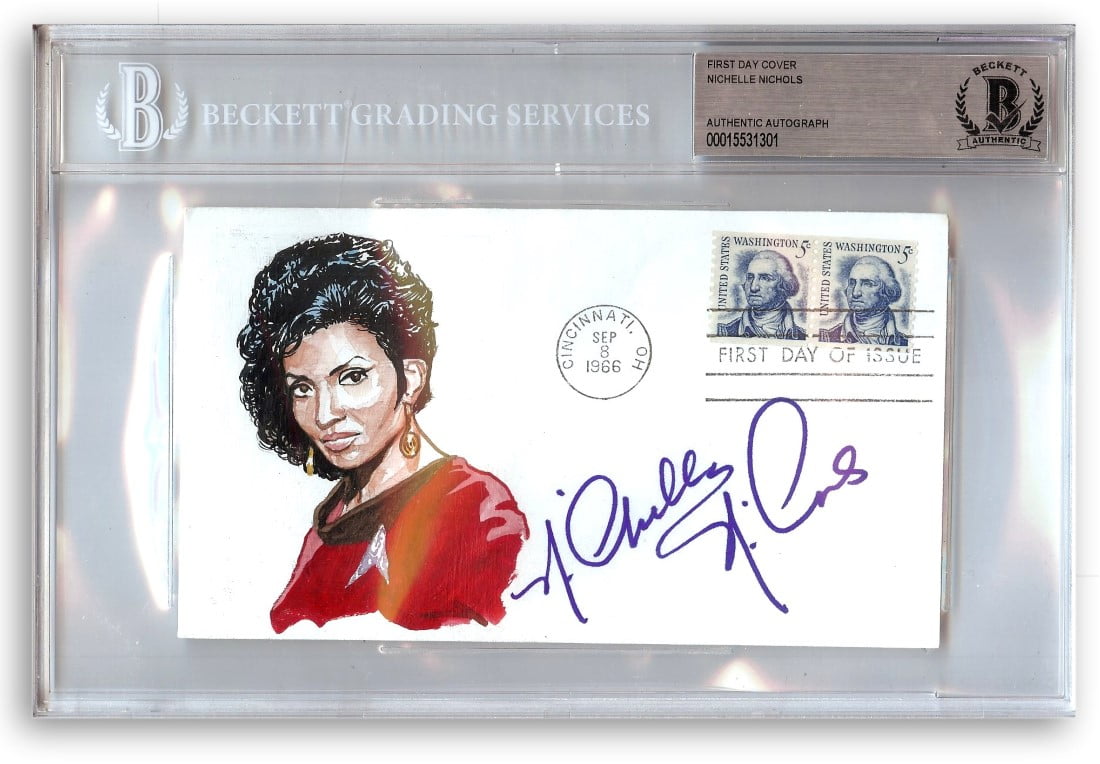 Nichelle Nichols Signed Autographed First Day Cover Star Trek Uhura BAS ...