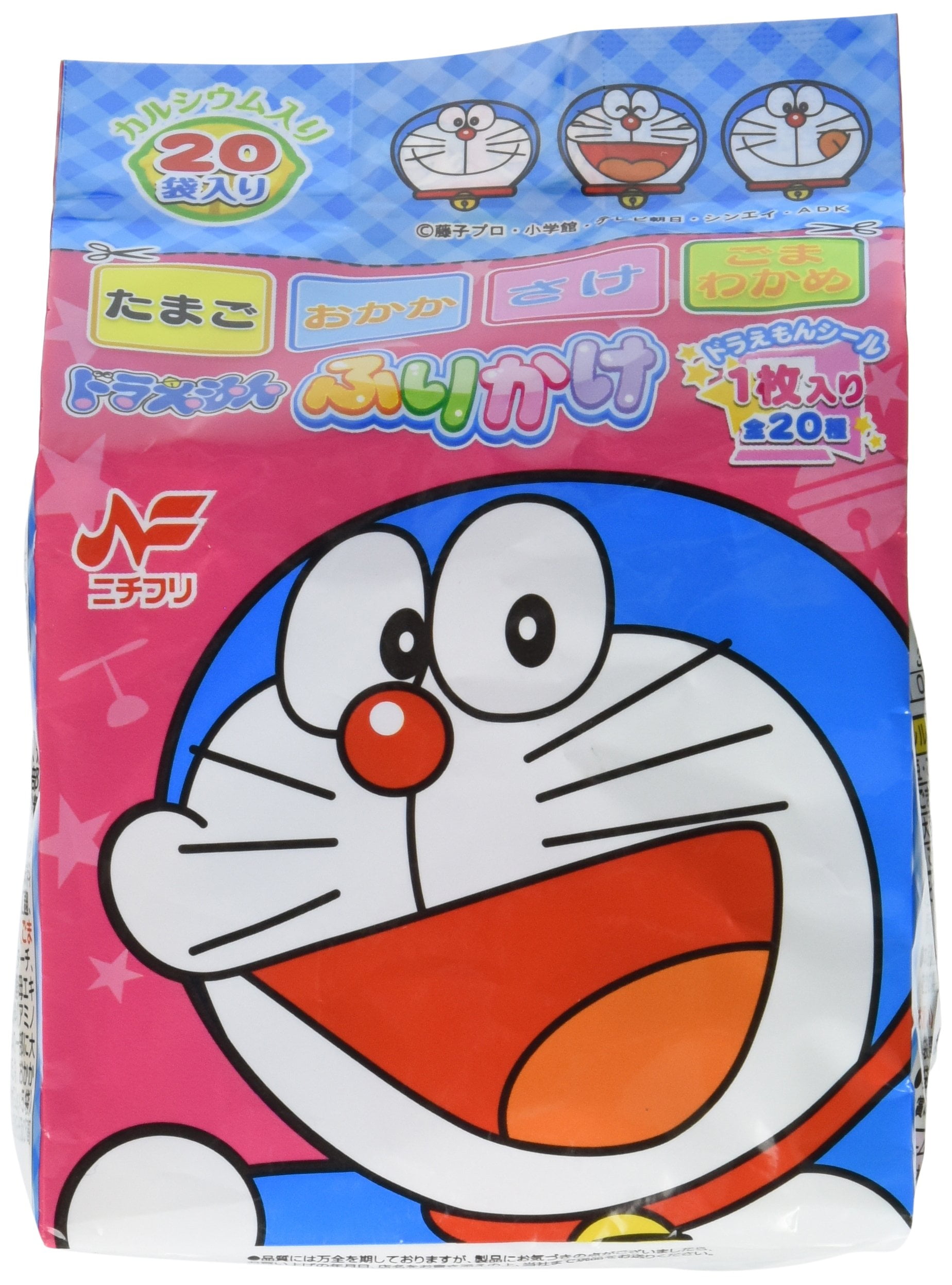 Nichifuri Doraemon Furikake Rice Seasoning 20 Pcs H2FSD[ Japanese ...