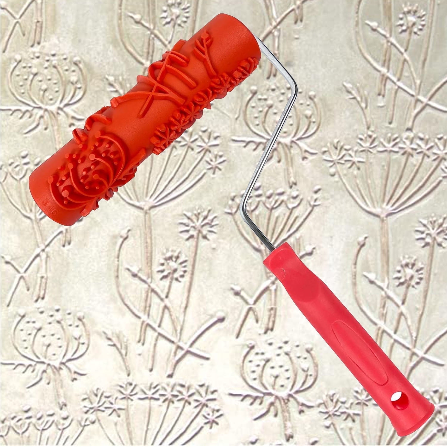 Nichiyo 7'' Texture Roller, DIY Decorative Art Pattern Paint Roller ...