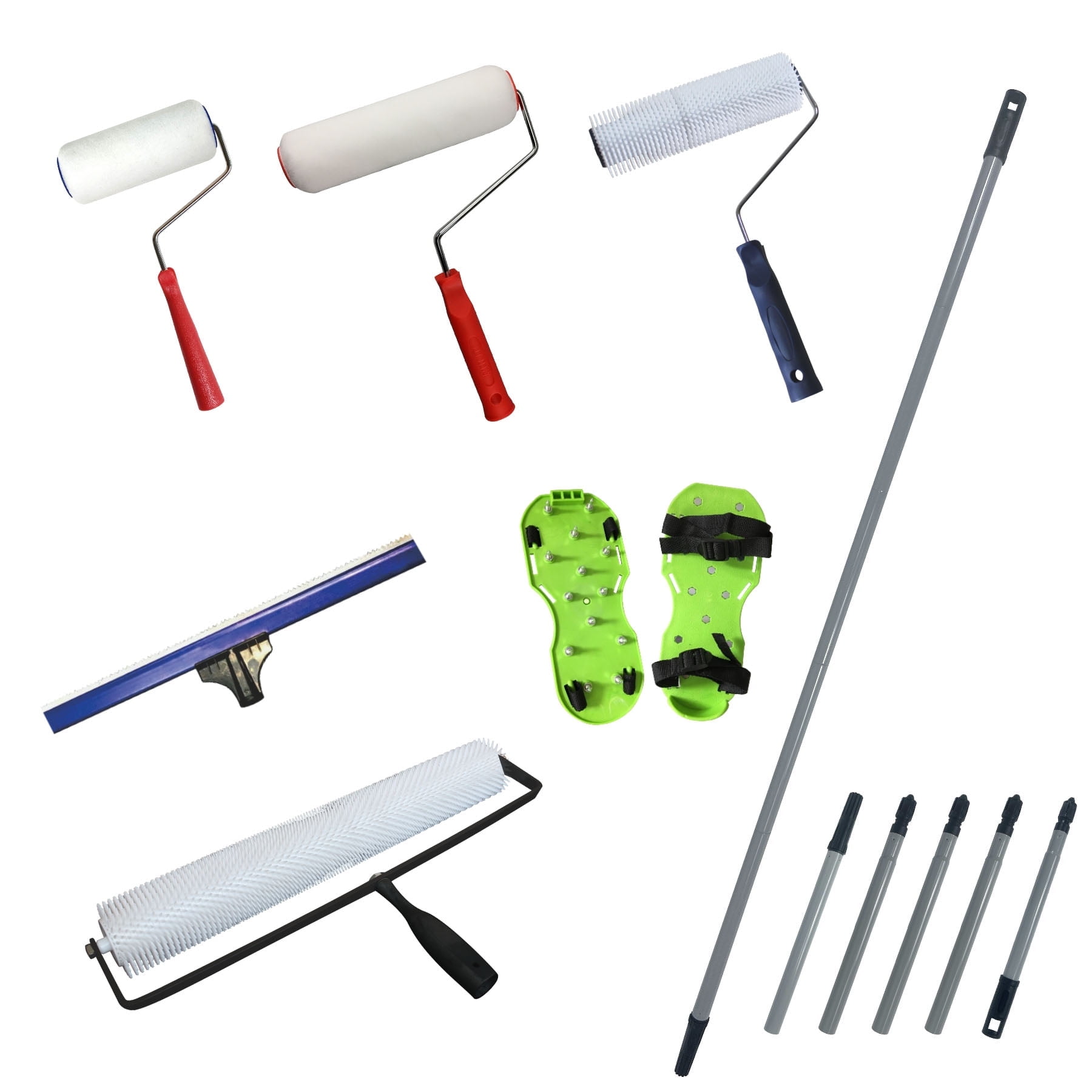 Nichiyo Self-Levelling Cement Tool Kit, 7-in-1 Epoxy Floor Tool Kit, 2 ...