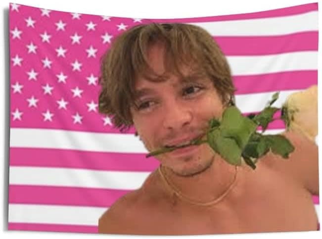 Nicholas Chavez Flag Funny Nicholas Alexander Chavez Pink Flag for Wall ...