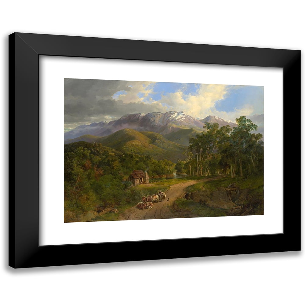 Nicholas Chevalier 18x14 Black Modern Framed Museum Art Print Titled ...