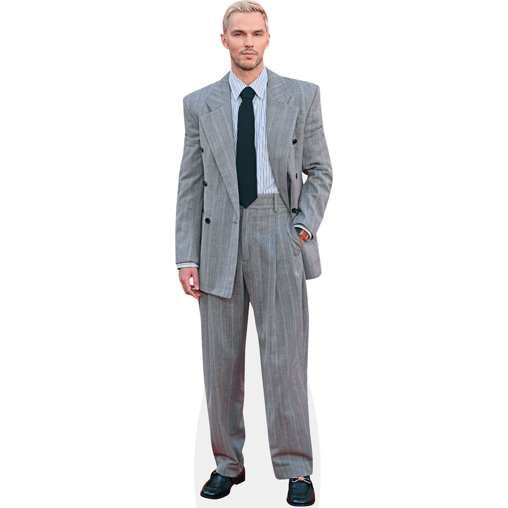 Nicholas Hoult (Grey Suit) Life Size Cutout. Standee. - Walmart.com