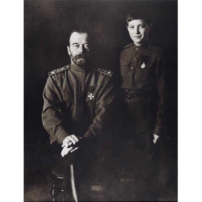 Nicholas Ii Last Emperor of Russia 1868 to 1918 with His Son Alexis ...