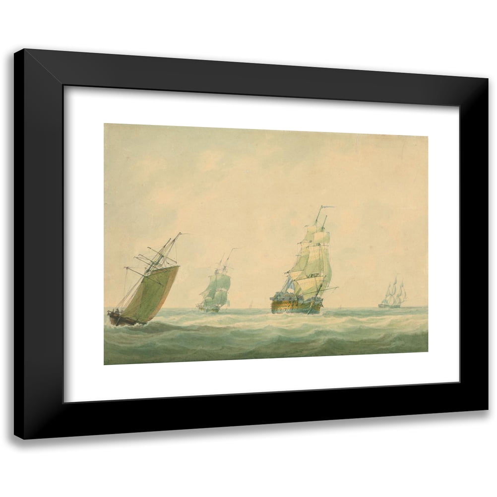 Nicholas Pocock 18x14 Black Modern Framed Museum Art Print Titled - A ...