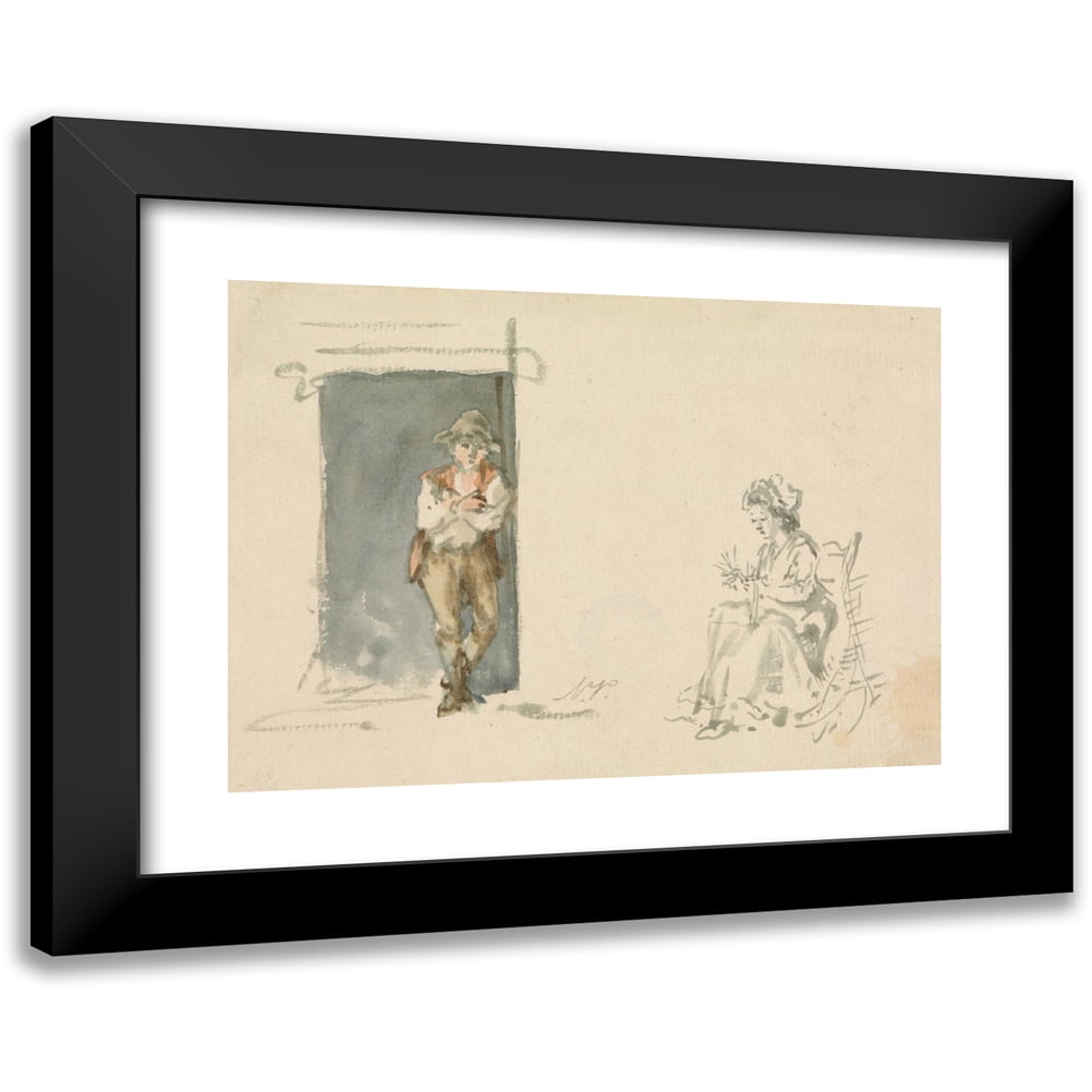 Nicholas Pocock 18x14 Black Modern Framed Museum Art Print Titled ...