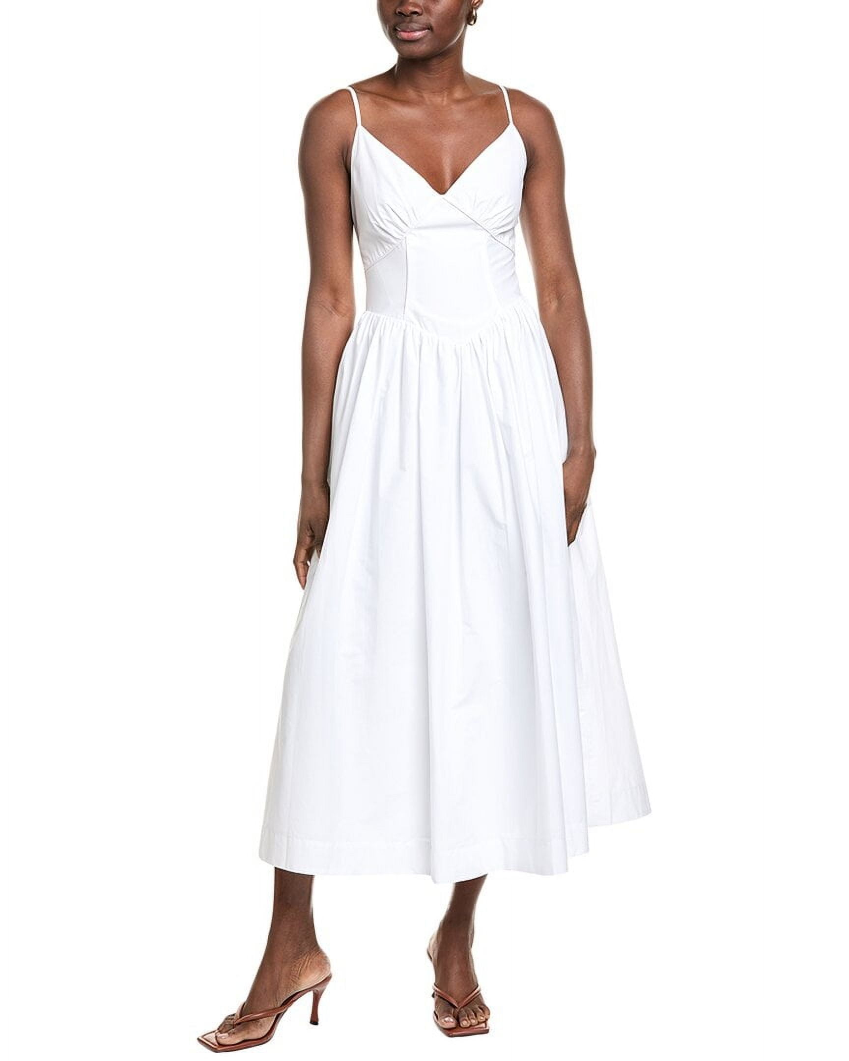 Nicholas womens Becker Midi Dress, 10, White - Walmart.com