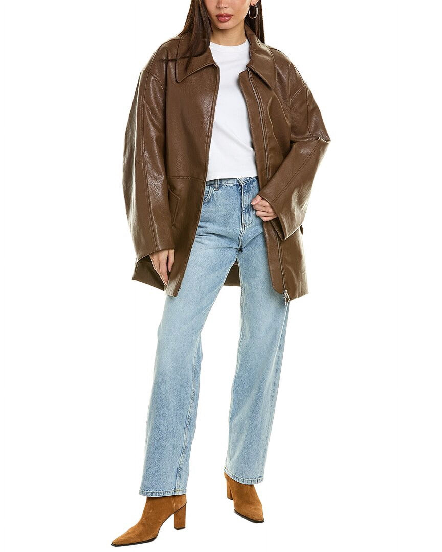 Nicholas womens Jael Oversized Coat, 6, Brown - Walmart.com