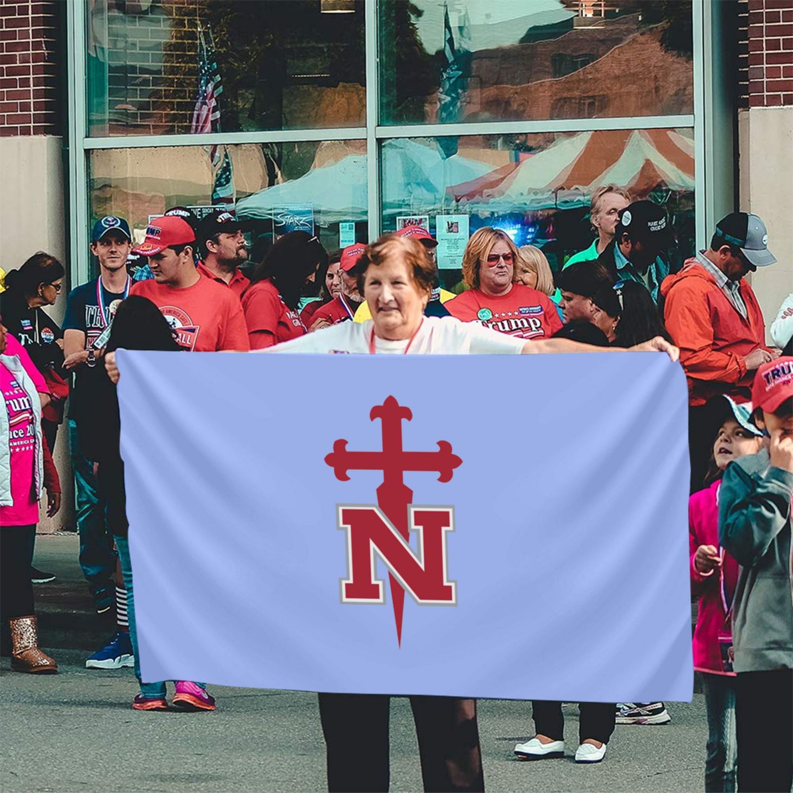 Nicholls State University Logo Flag 3x5 Outdoor ,Sewn Stripes, Stronger ...