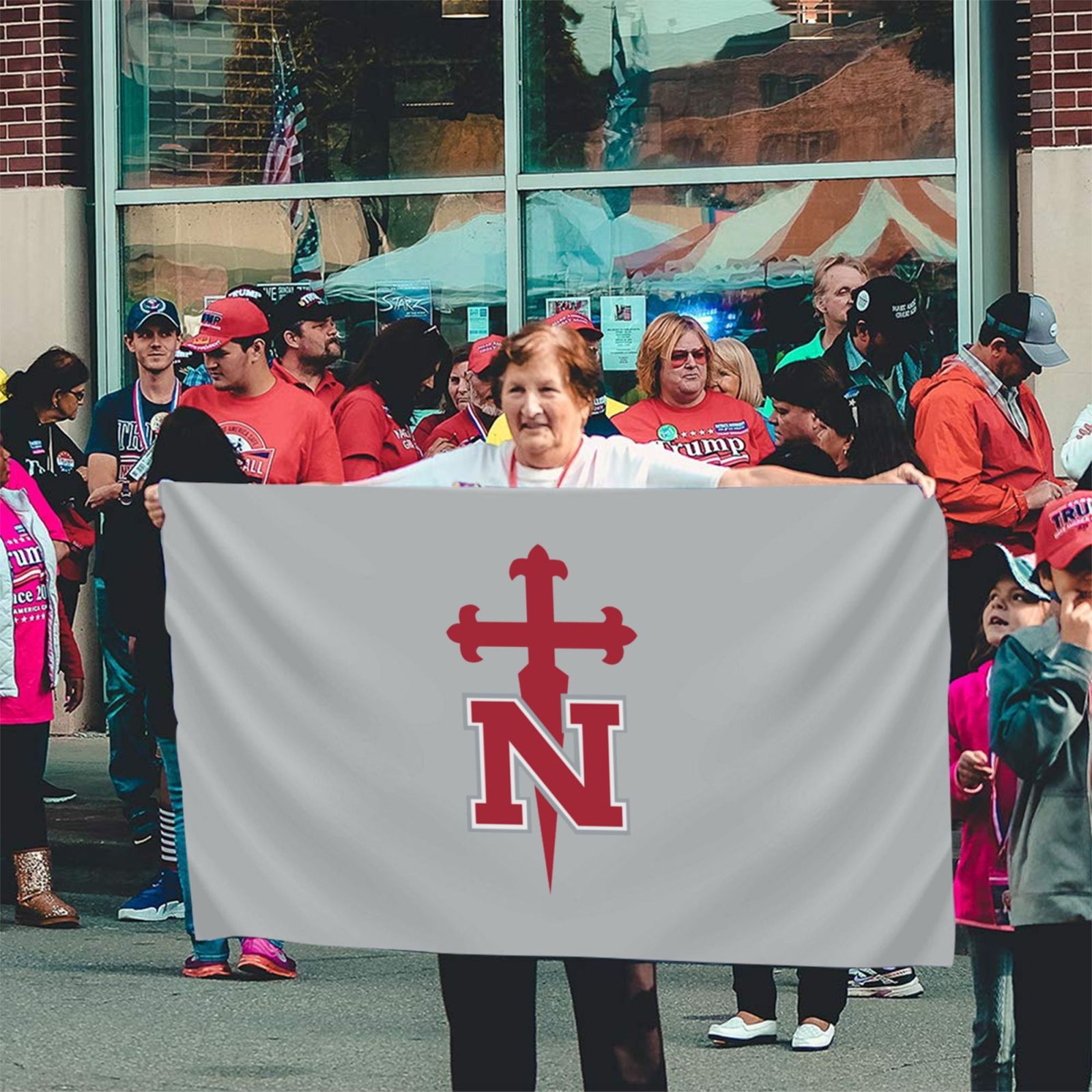 Nicholls State University Logo Flag 3x5 Outdoor ,Sewn Stripes, Stronger ...