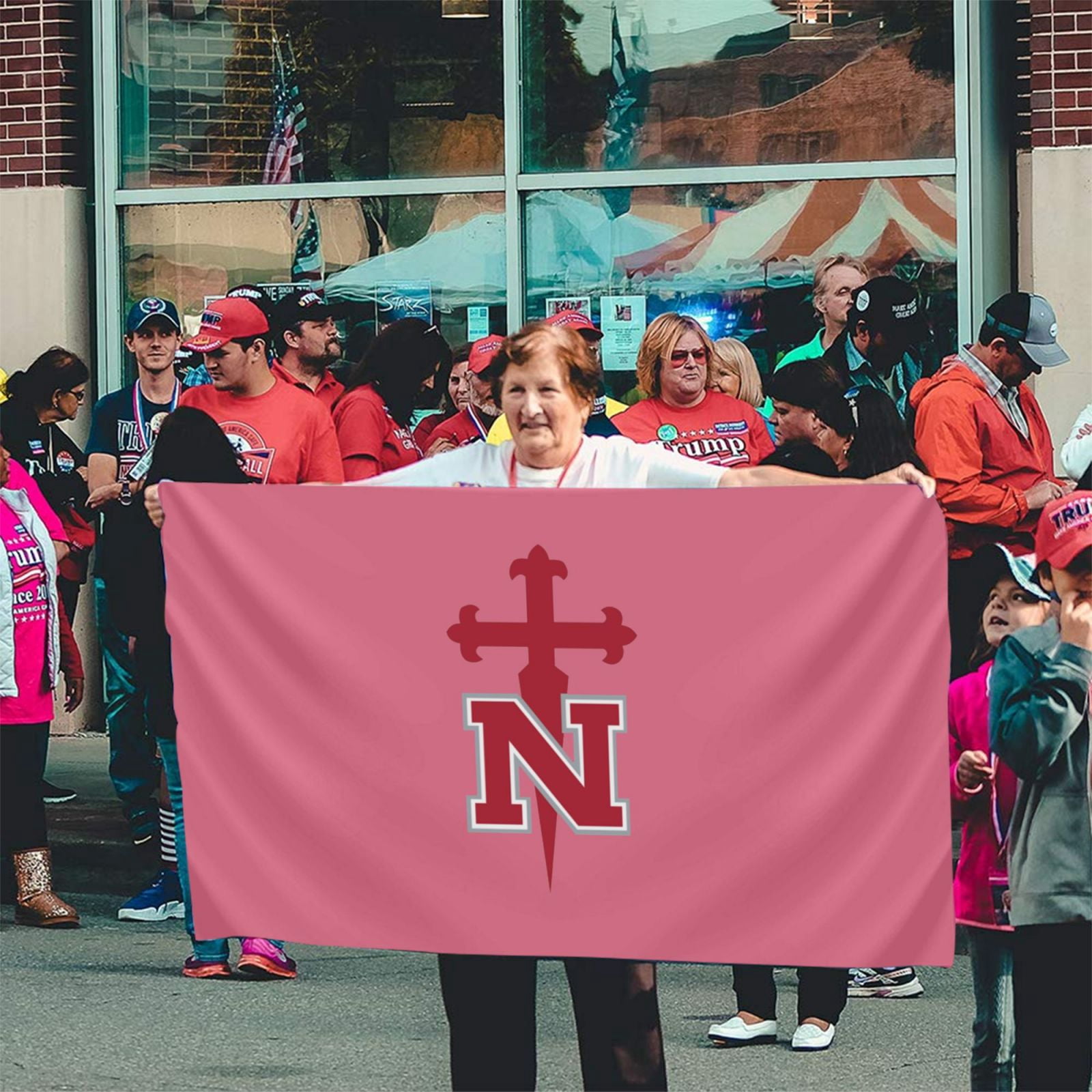 Nicholls State University Logo Flag 3x5 Outdoor ,Sewn Stripes, Stronger ...