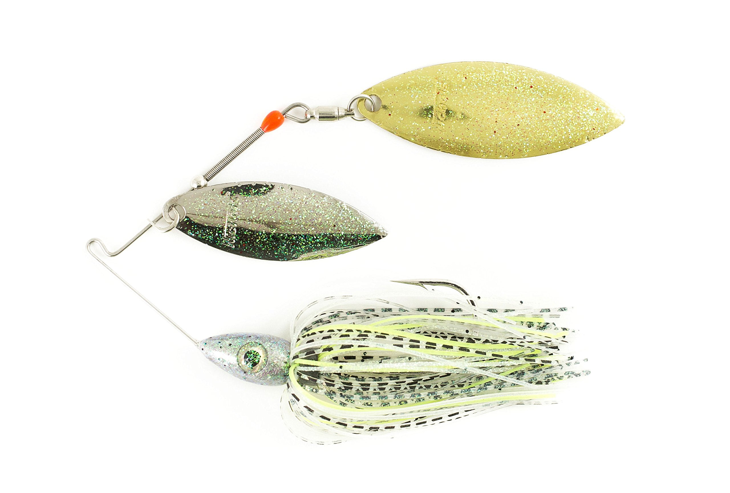 Nichols Lures Pulsator Metal Flake Double Willow Spinnerbait, Bombshell Bass, 1/2-Ounce ...
