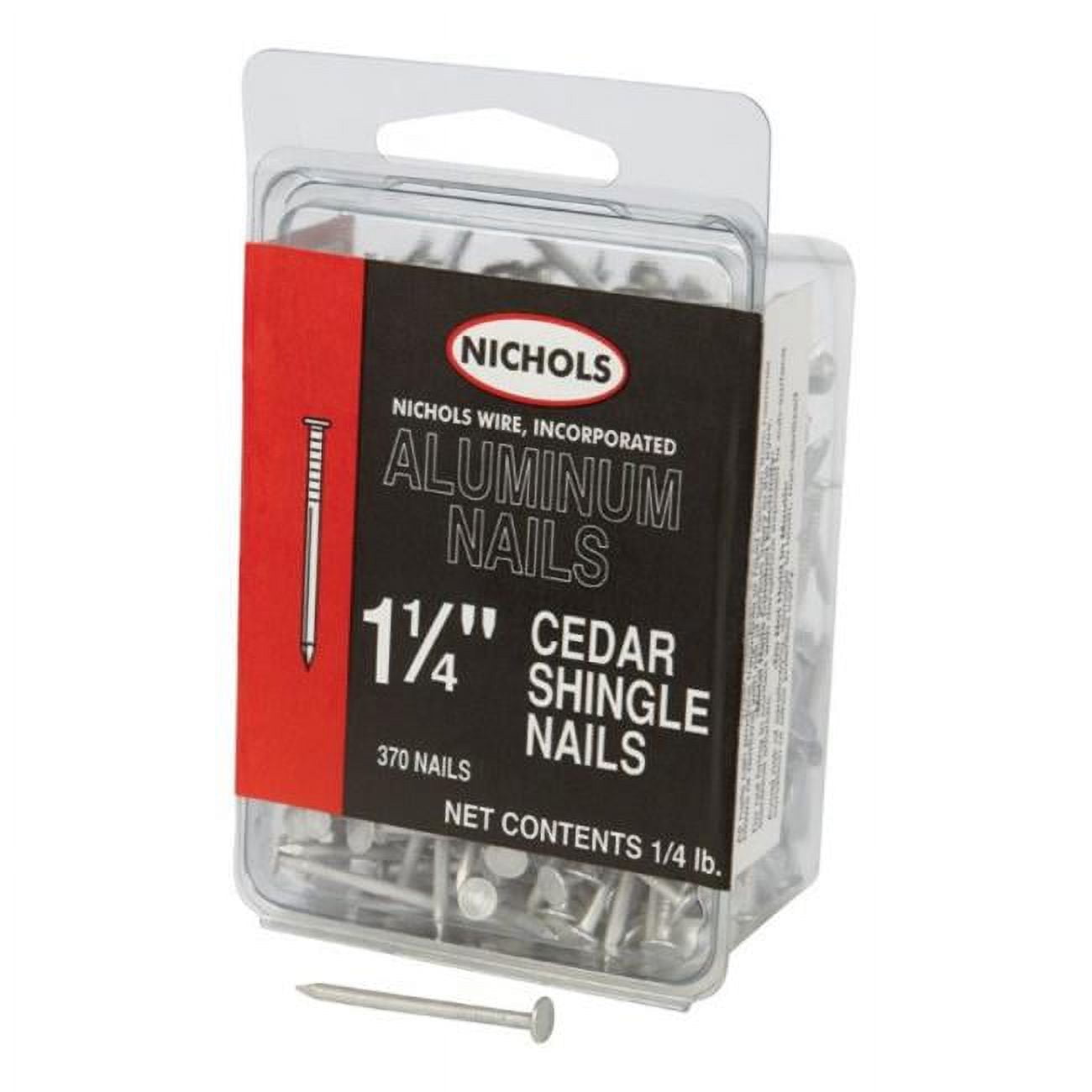 Nichols Wire 111 Cedar Shingle Nail Aluminum - 1.25 in. - Walmart.com