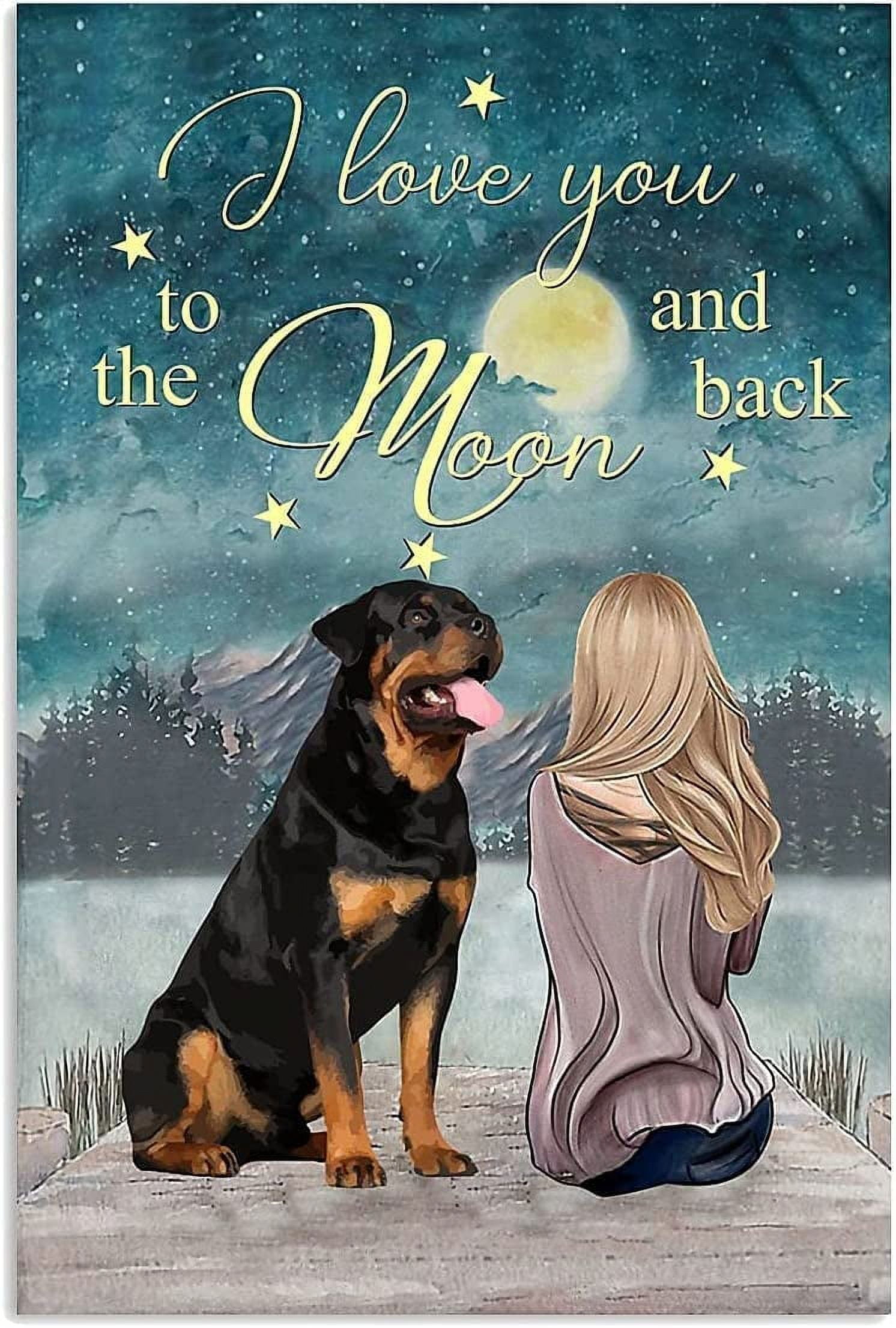 Nichpedr Adults Kids 1000 Pieces Jigsaw Puzzle Rottweiler I Love You To ...