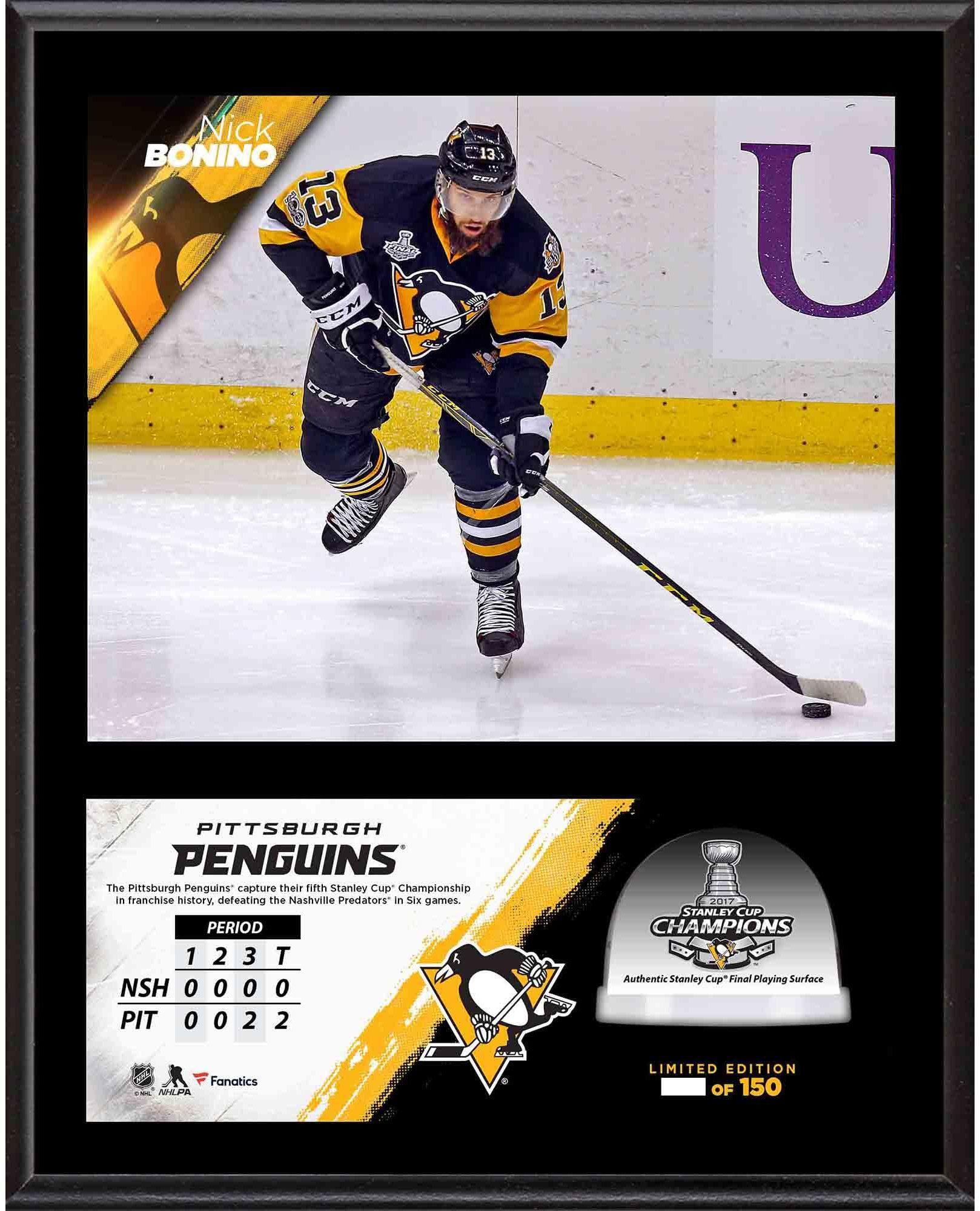 Nick Bonino Pittsburgh Penguins 2017 Stanley Cup Champions 12'' x 15 ...
