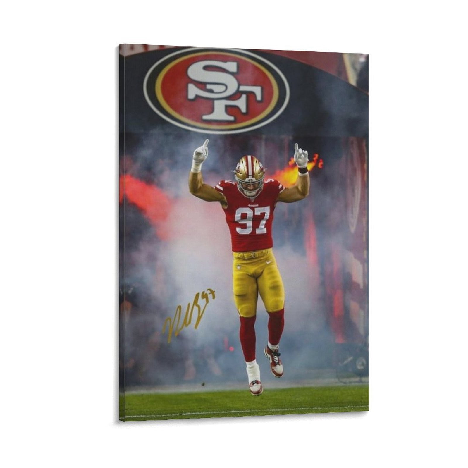 Nick Bosa Classic Poster Room Aesthetic Poster Print Art Wall Painting ...