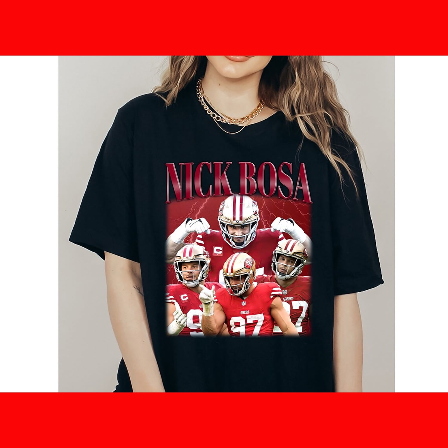 Nick Bosa Sweatshirt, Nick Bosa Shirt, Nick Bosa Tee, Nick Bosa T-Shirt ...