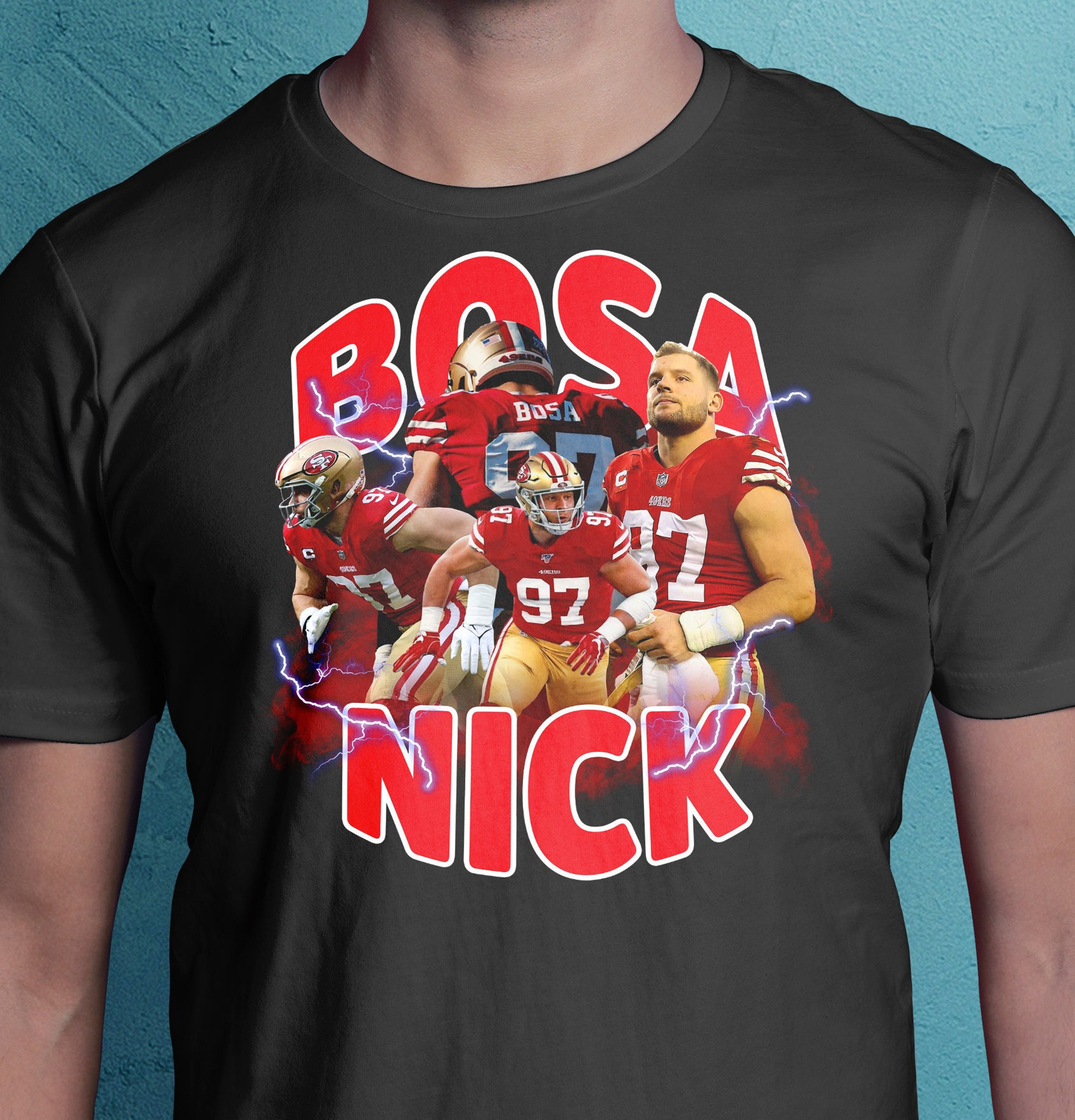 Nick Bosa T Shirt Design PNG Instant Download - Nick Bosa Fan Tshirt ...