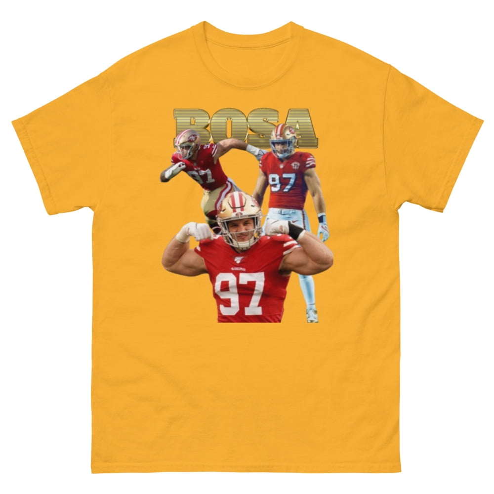 Nick Bosa Unisex classic tee (Gold, S) - Walmart.com
