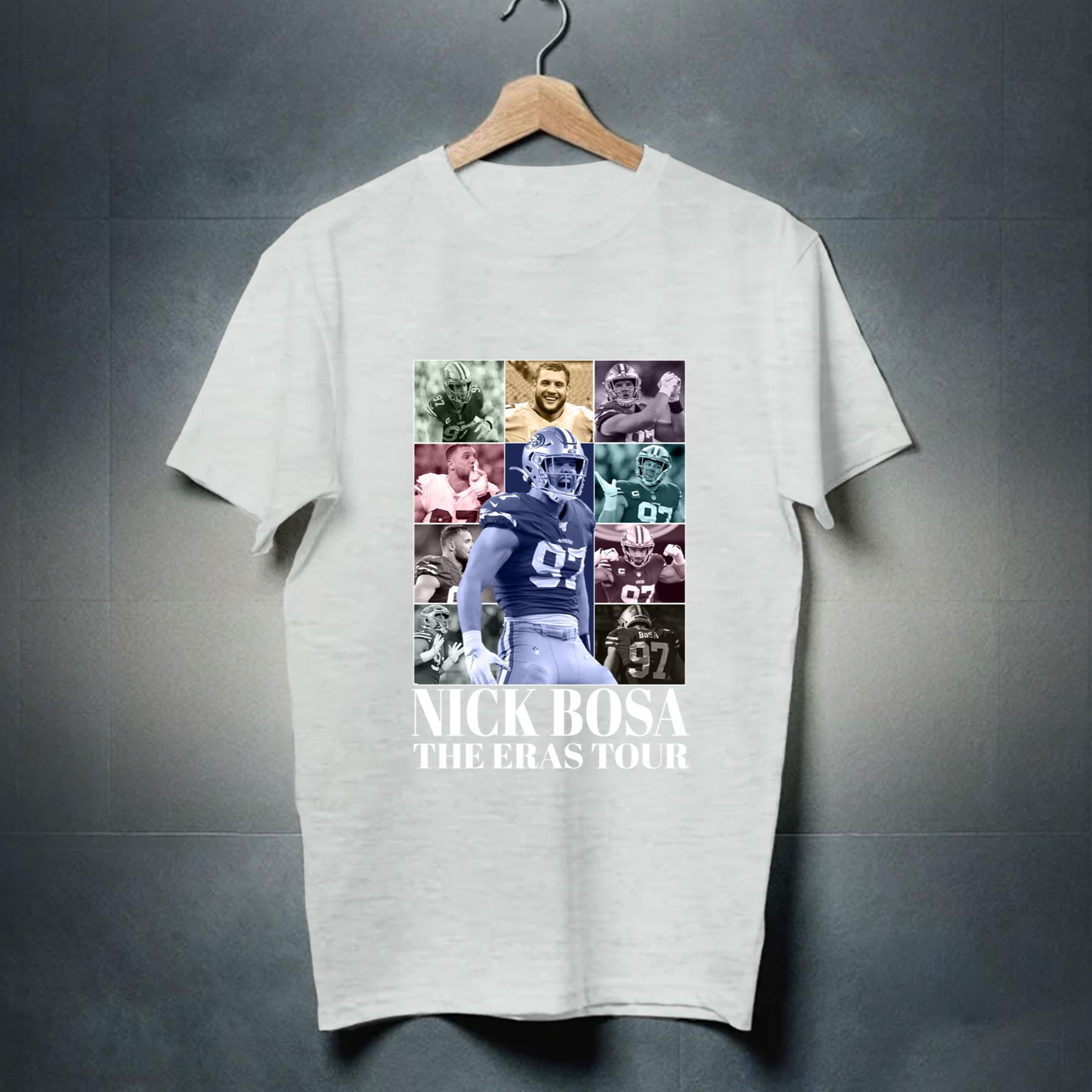 Nick Bosa shirt eras t-shirt Nick Bosa print Nick Bosa football fan ...