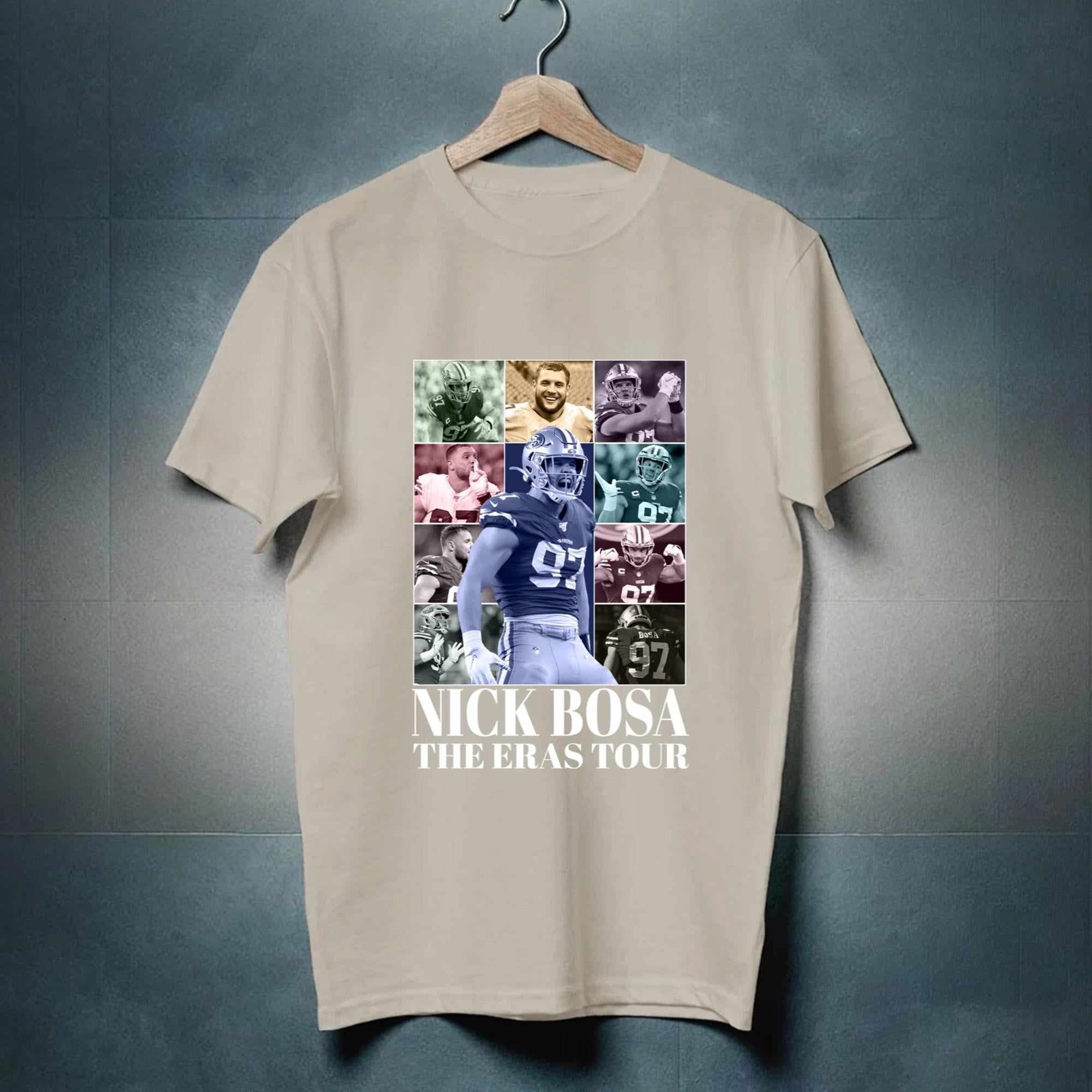 Nick Bosa shirt eras t-shirt Nick Bosa print Nick Bosa football fan ...