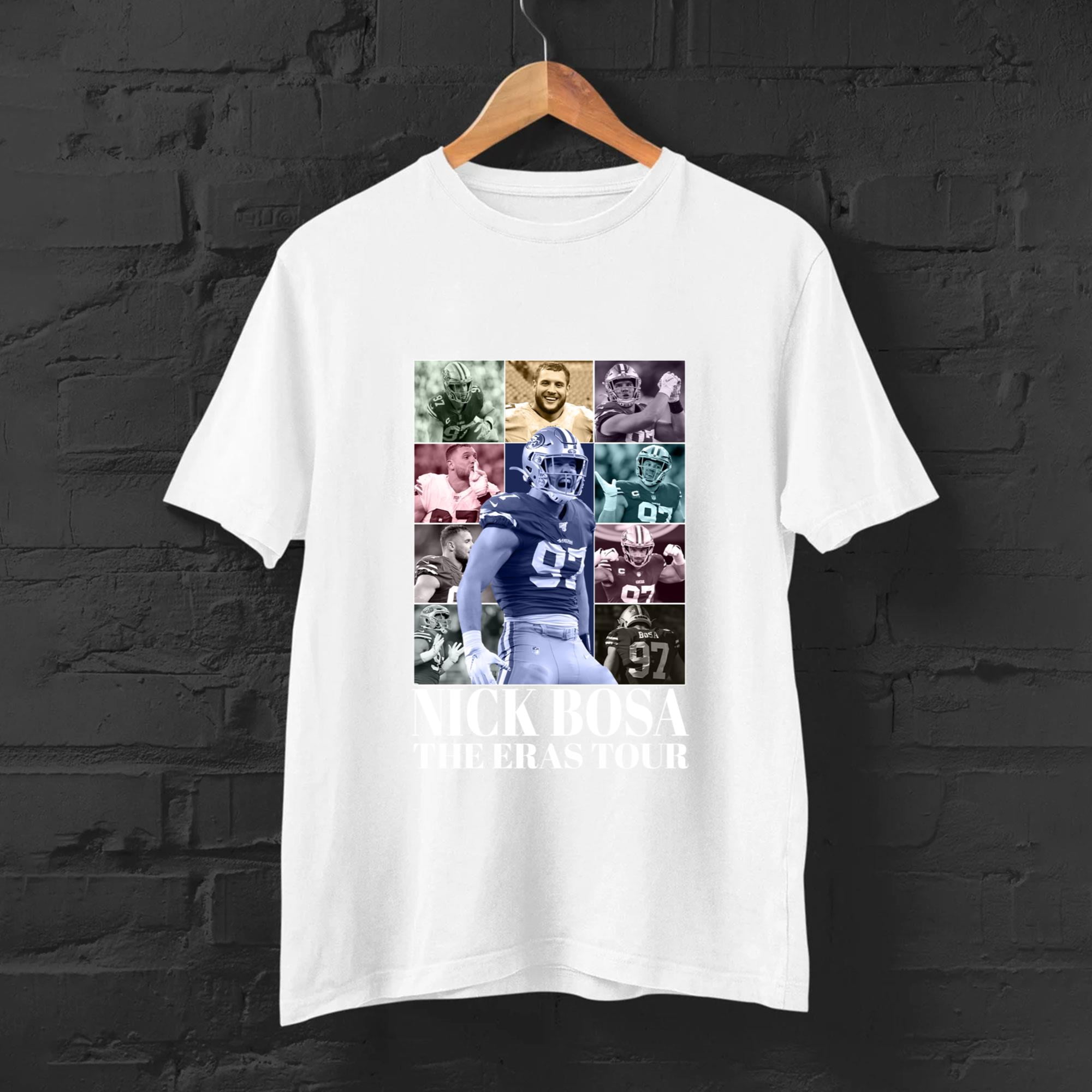 Nick Bosa shirt eras t-shirt Nick Bosa print Nick Bosa football fan ...