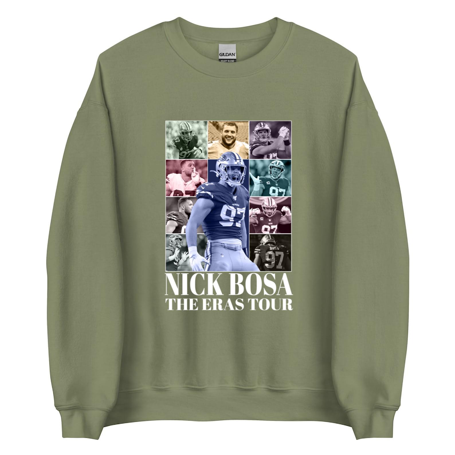 Nick Bosa shirt eras t-shirt Nick Bosa print Nick Bosa football fan ...
