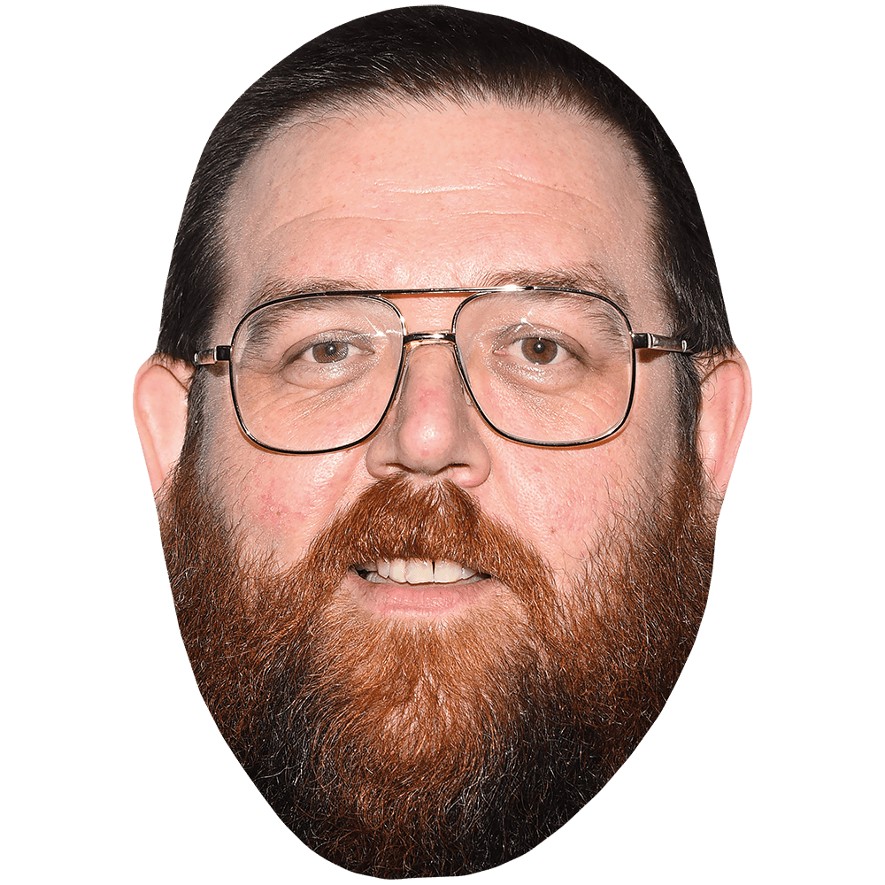Nick Frost (Beard) Flat Cardboard Face - Walmart.com