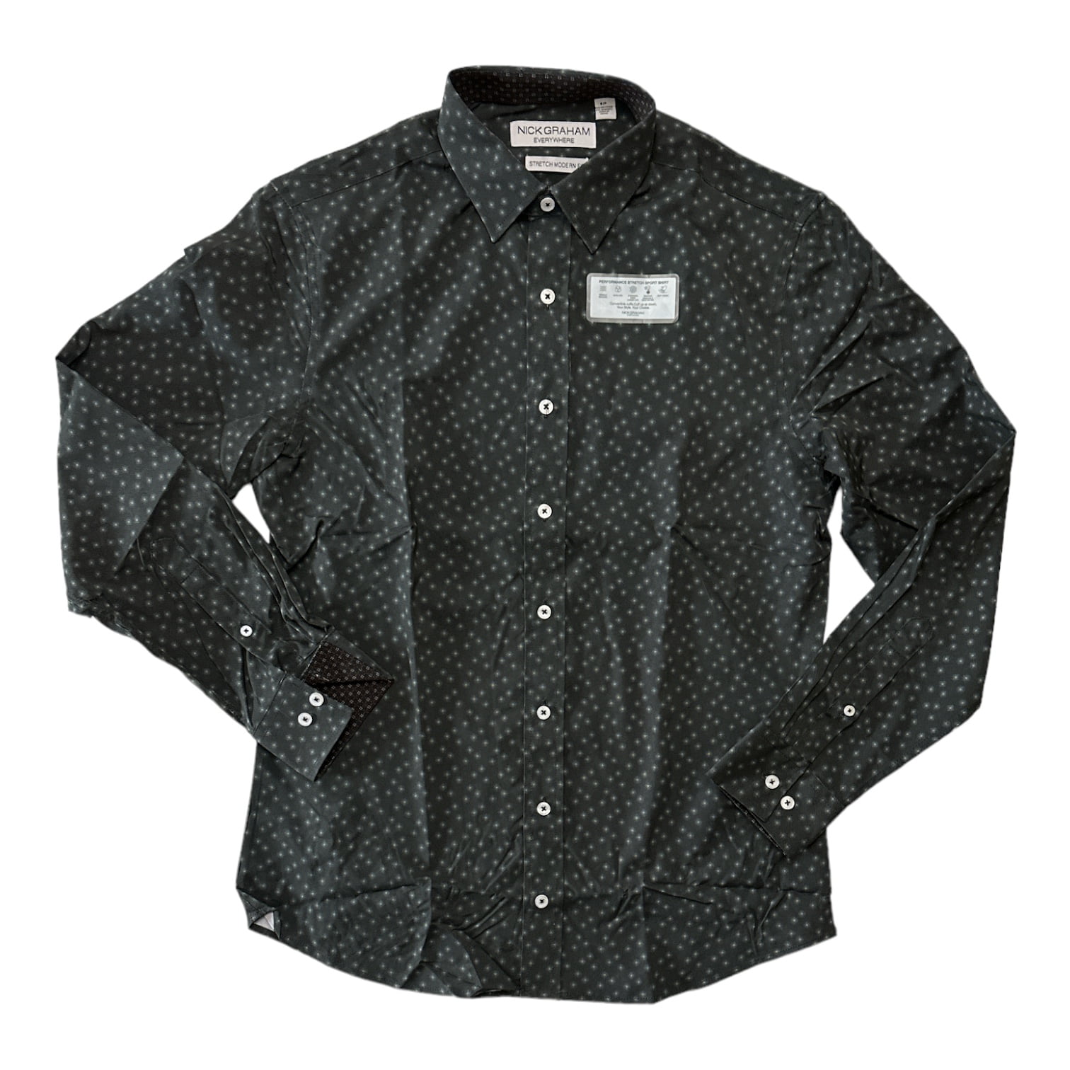 Nick Graham Men's Everywhere Stretch Performance Woven Modern Fit Shirt ...