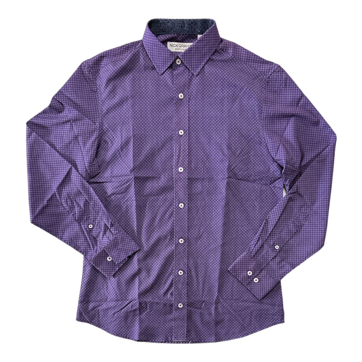 Nick Graham Men's Everywhere Stretch Performance Woven Modern Fit Shirt ...