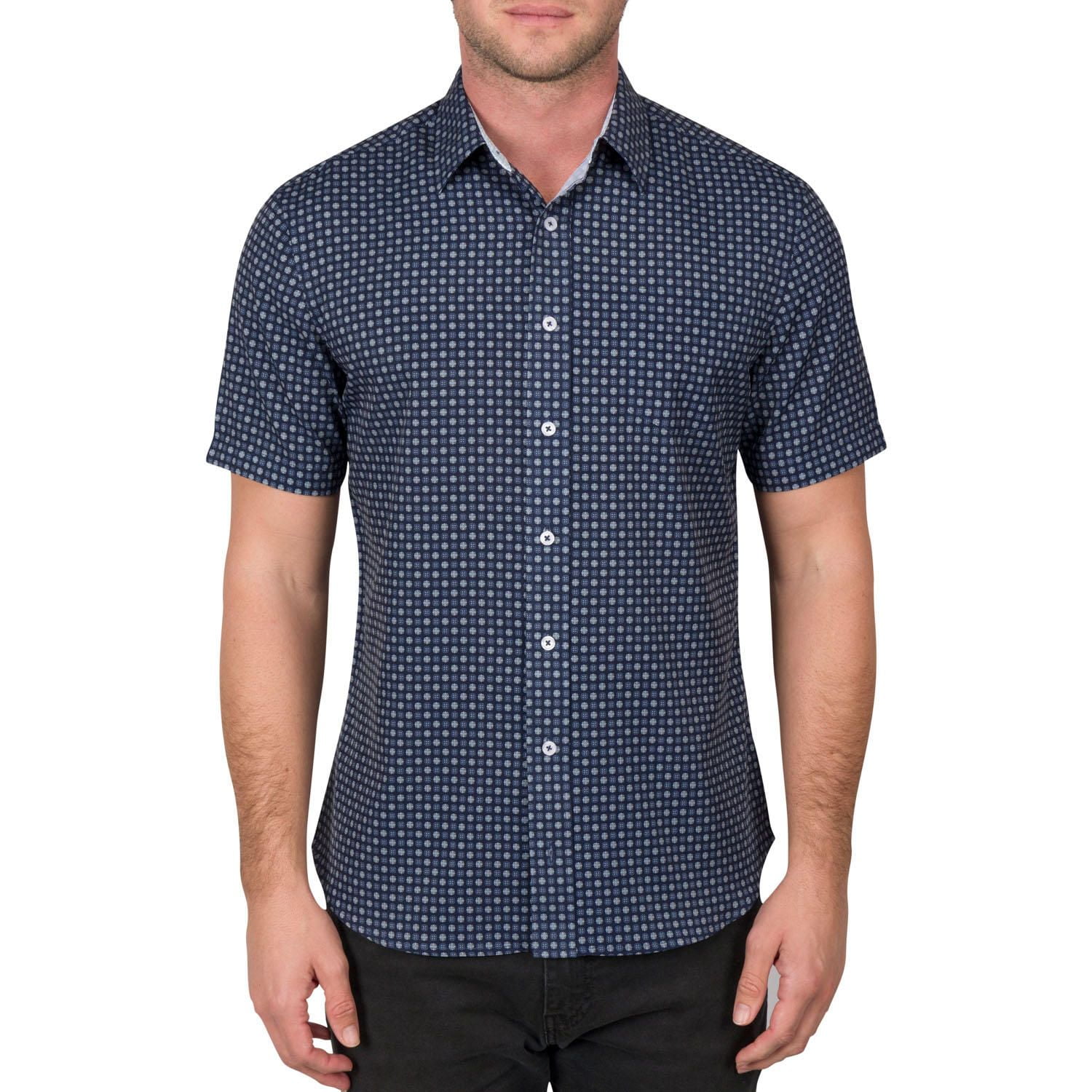 Nick Graham Men's Everywhere Woven Stretch Performance Short Sleeve ...