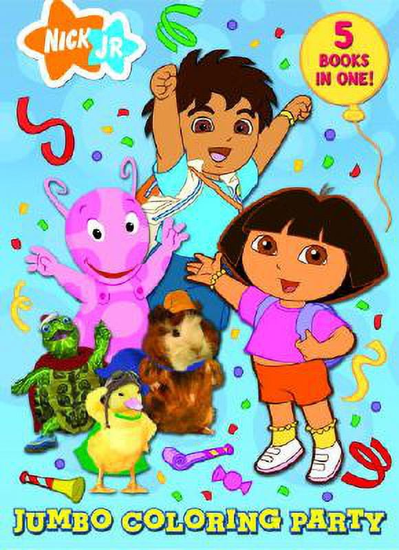 Pre-Owned Nick JR. Jumbo Coloring Party - Walmart.com