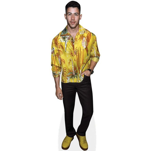 Nick Jonas (Yellow) Lifesize Cardboard Cutout Standee - Walmart.com